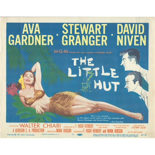 The Little Hut set of 8 original lobby cards