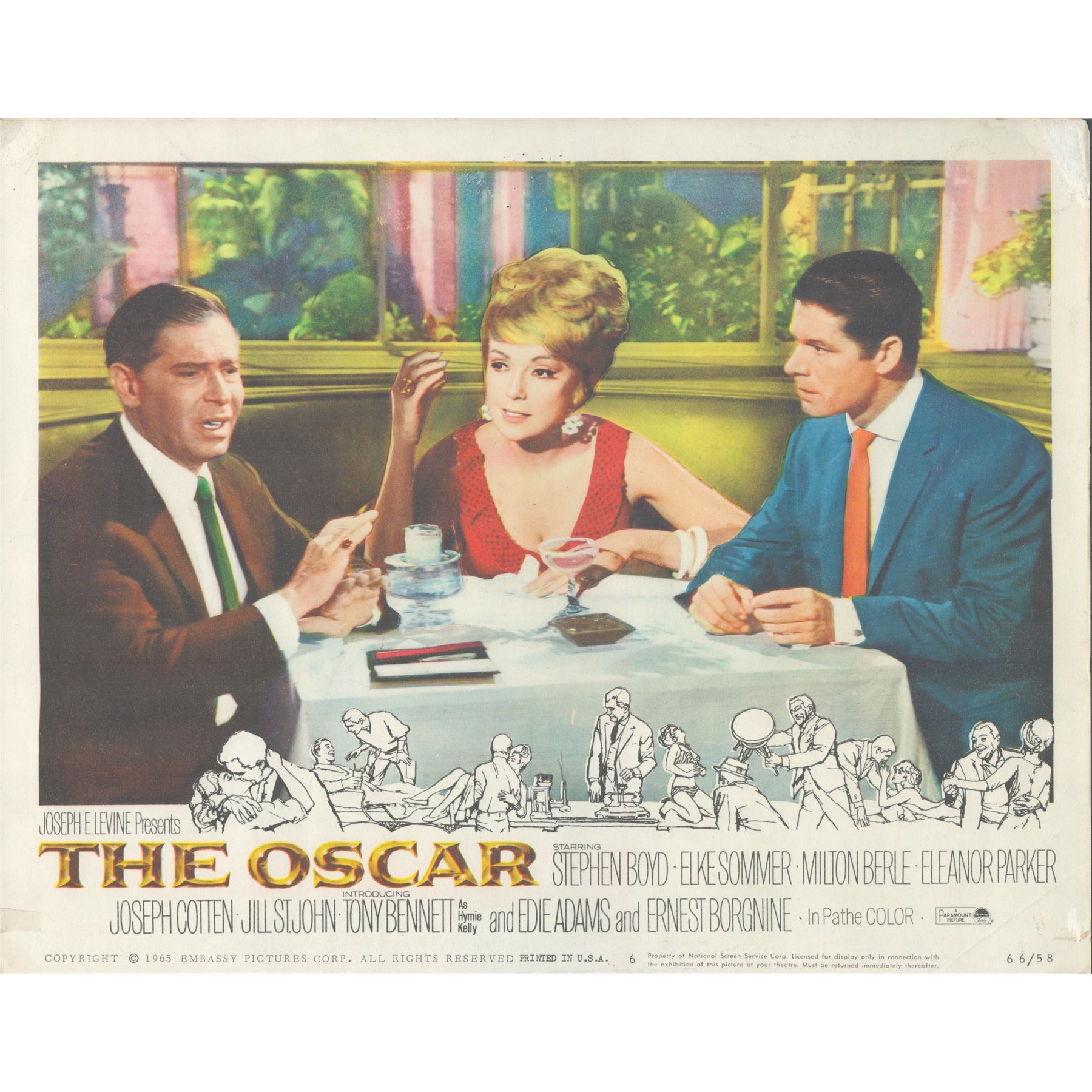 The Oscar set of 8 original lobby cards