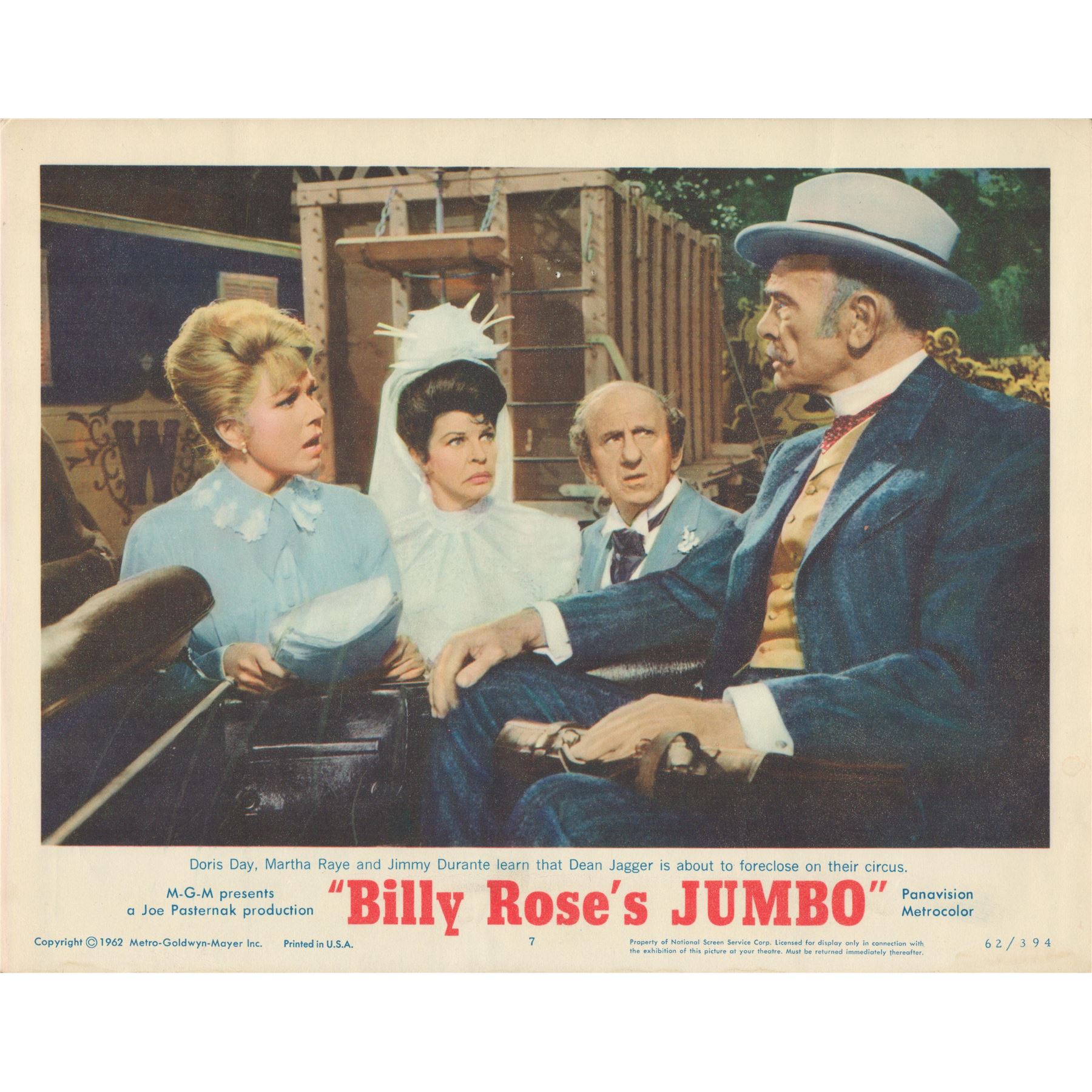 Billy Rose's JUMBO set of 8 original lobby cards