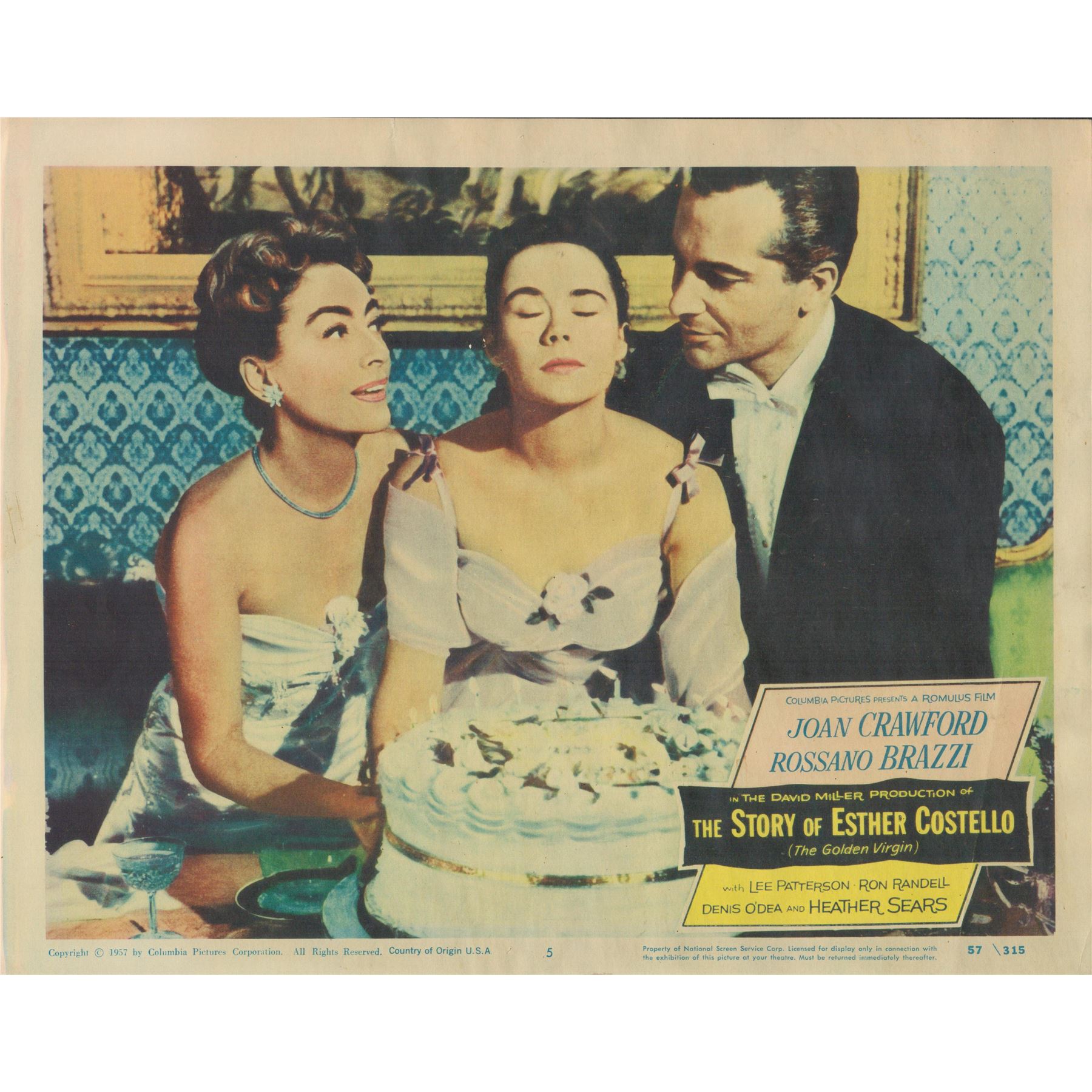 The Story of Esther Costello set of 8 original lobby cards