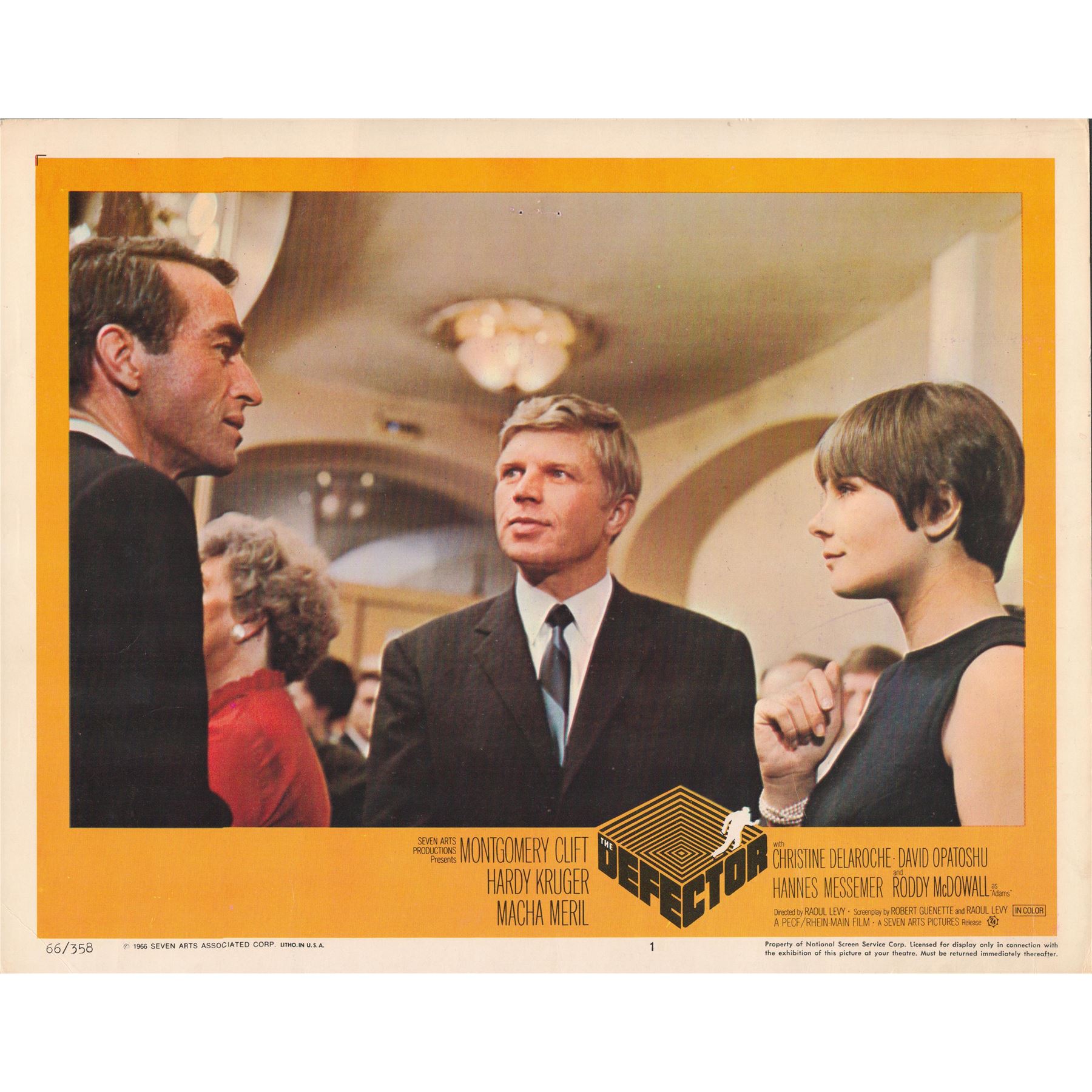 The Defector set of 8 original lobby cards