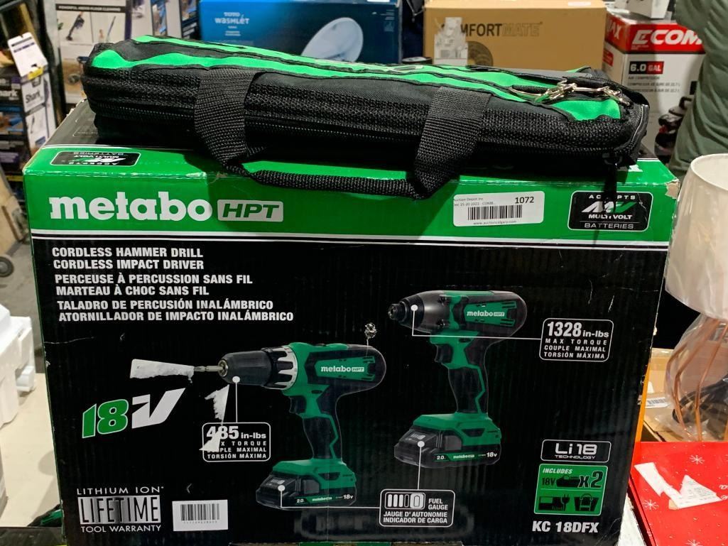 Metabo HPT Cordledd Hammer Drill & Impact Driver Set