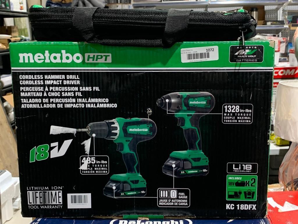 Metabo HPT Cordledd Hammer Drill & Impact Driver Set