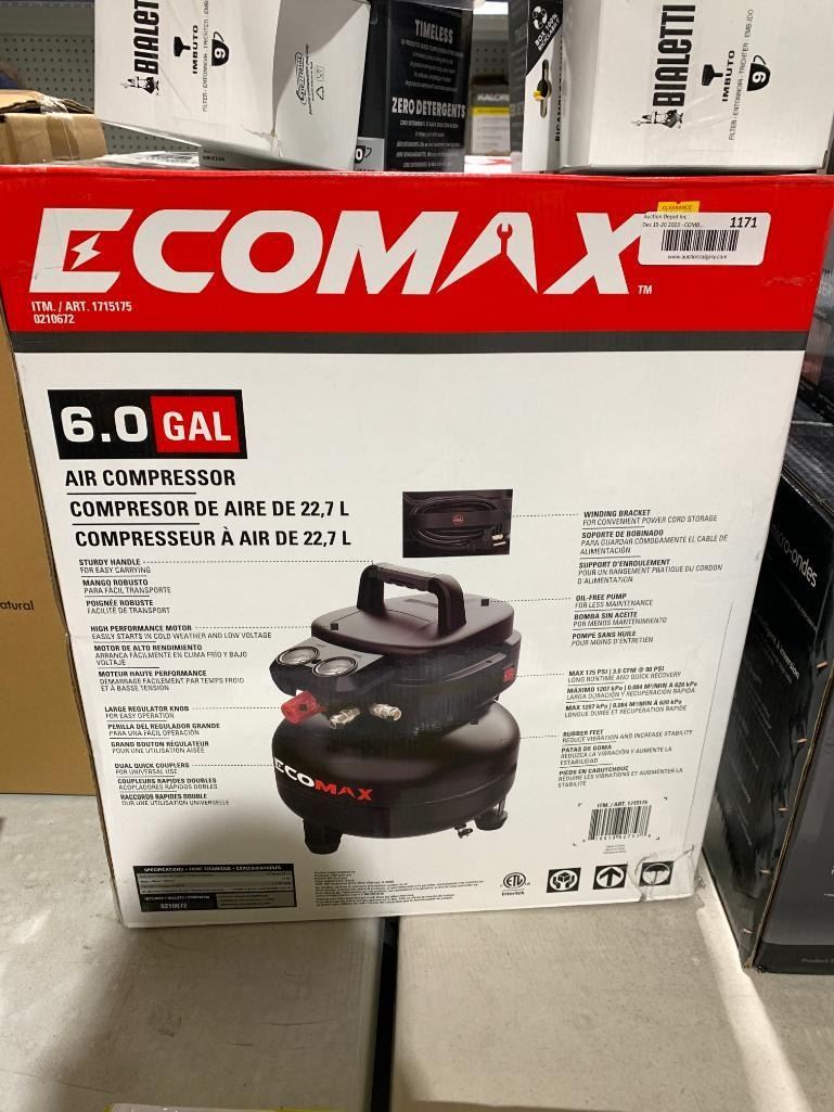Ecomax 6.0 Gal Air Compressor - A D Auction Depot Inc.