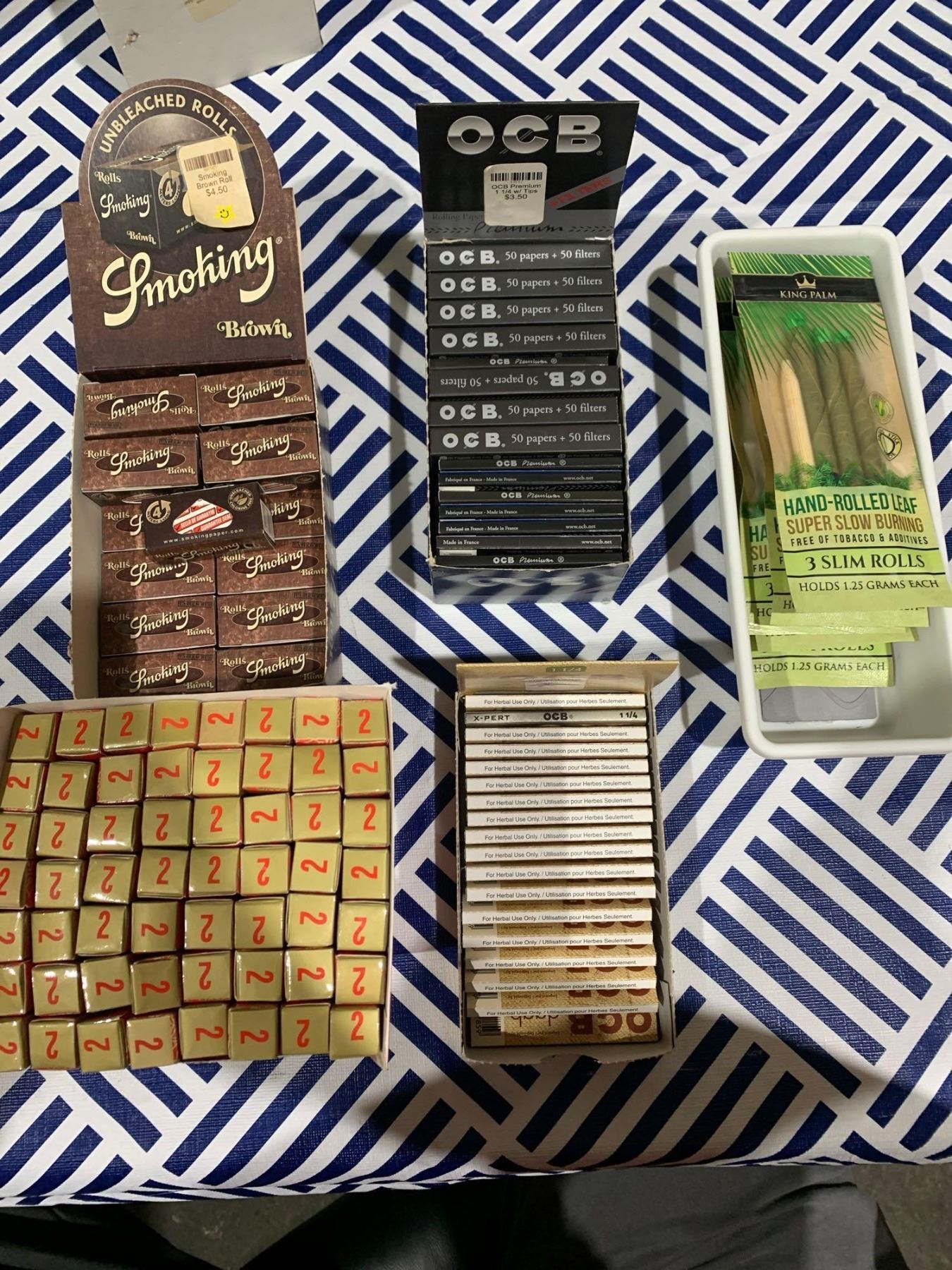 mixed lot of 5 diffrent rolling papers
