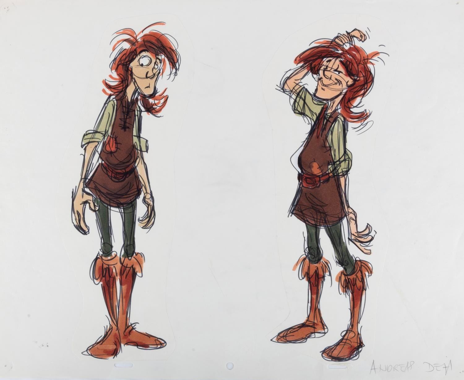 A "Black Cauldron" Concept Drawing by Andreas Deja.