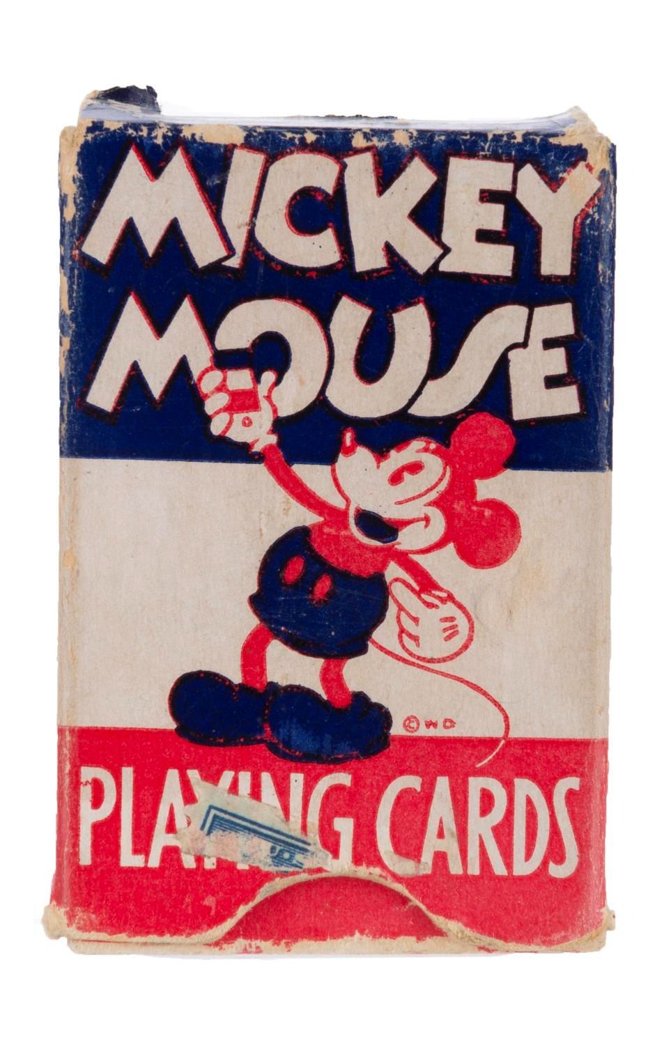 An Early Mickey Mouse Playing Card Deck.