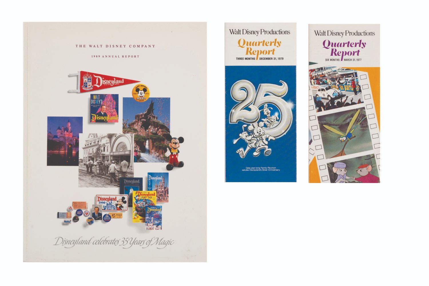1970s and 80s Walt Disney Company Reports.