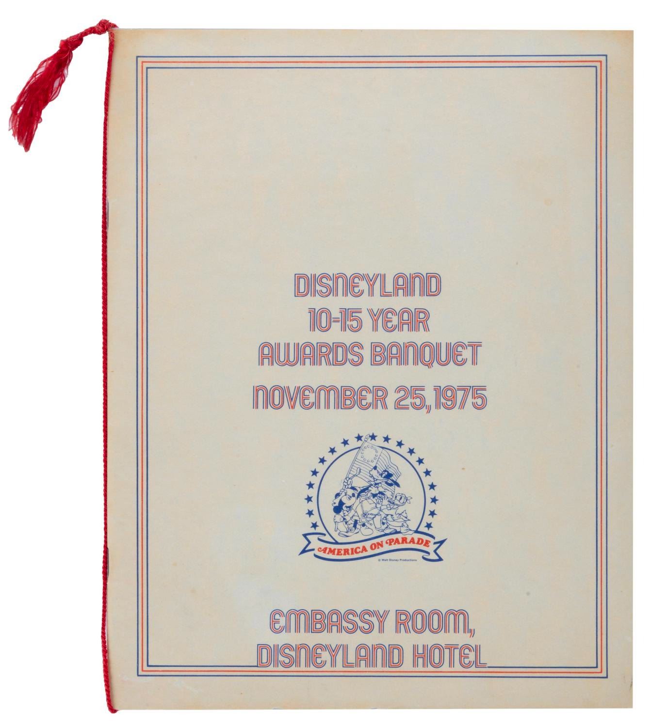 Disneyland Cast Member Service Awards Souvenirs.