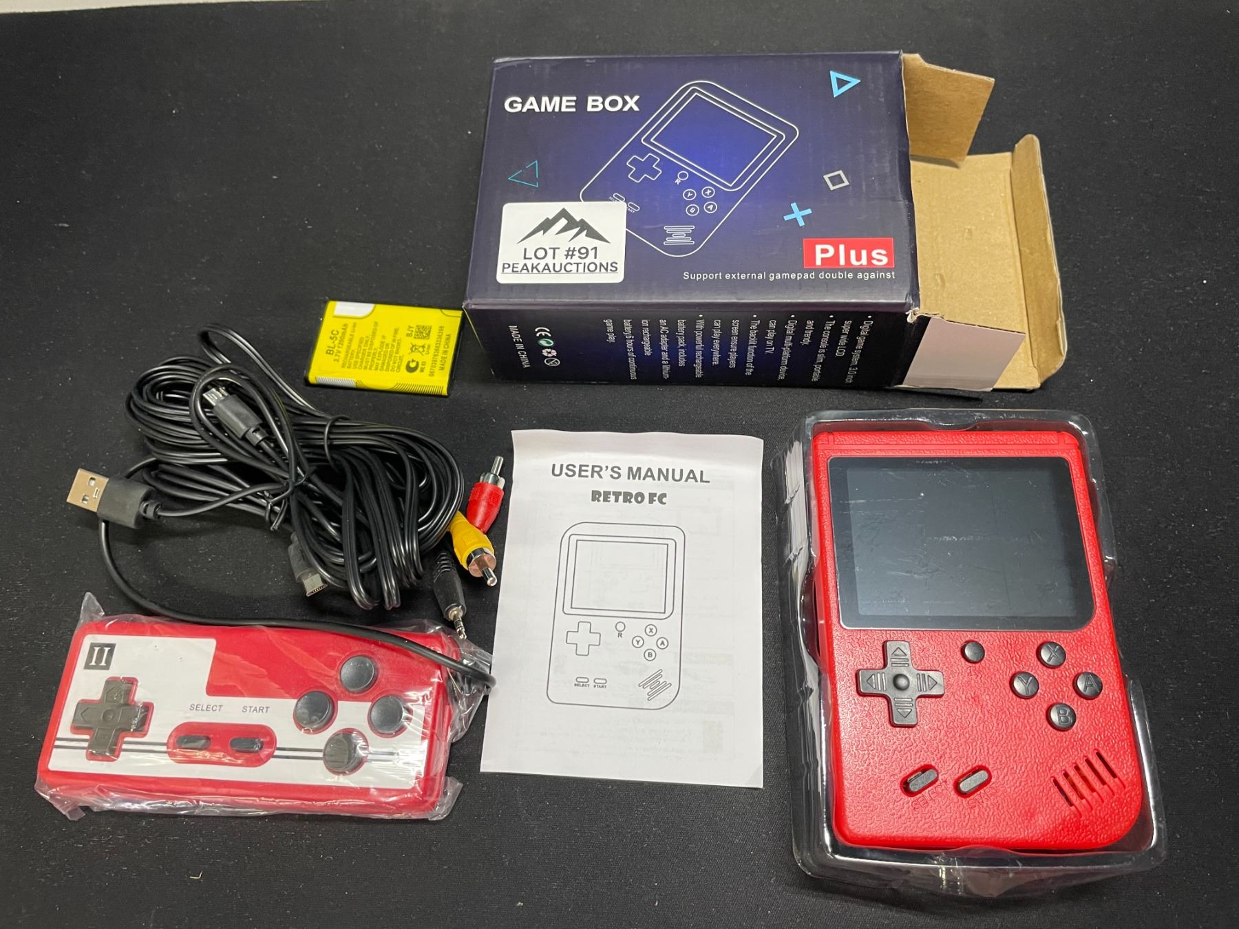 Lot of 1 Handheld Classic Retro Game System - 500 Built-In Retro ...