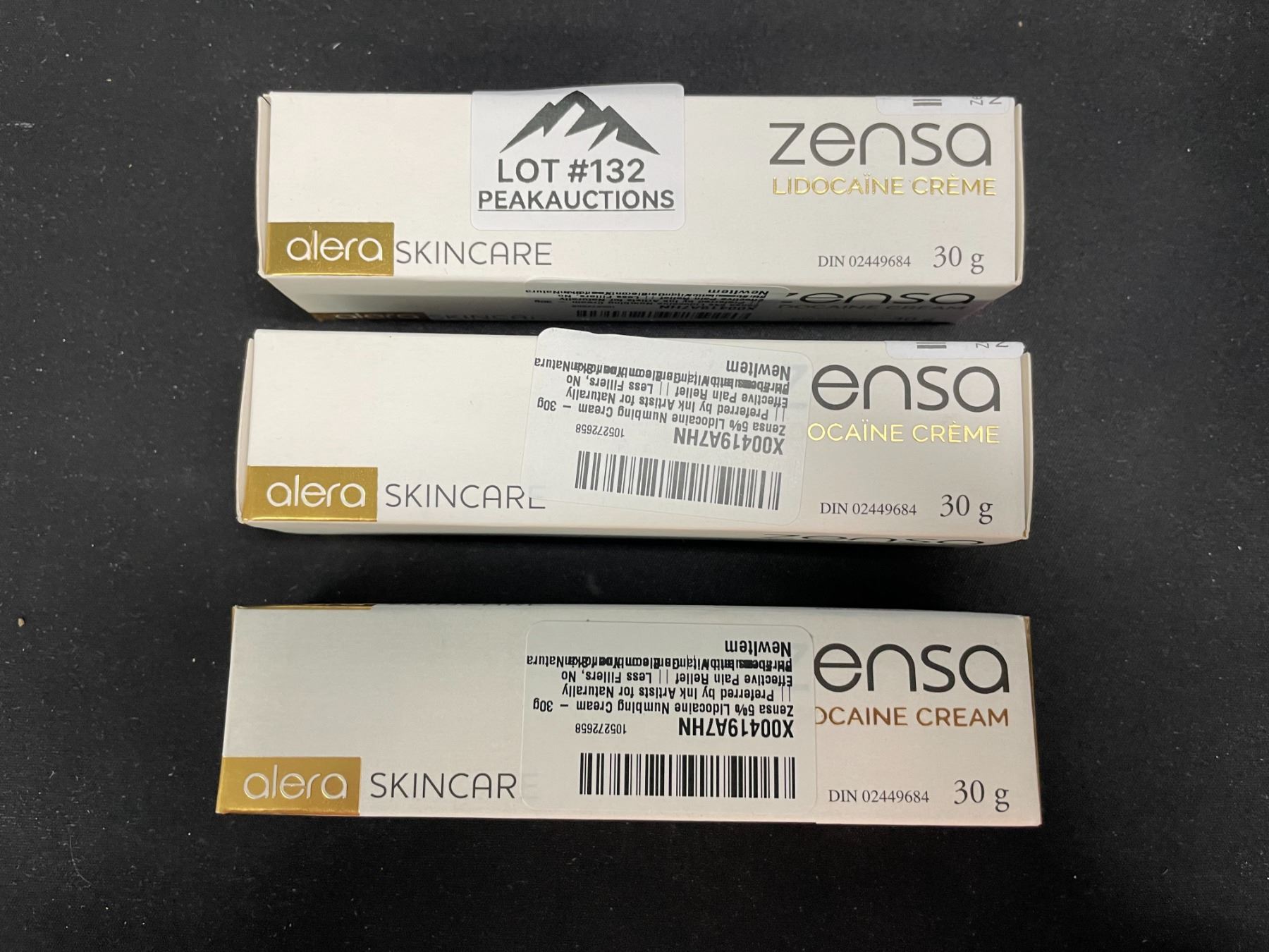 Lot of 3 Zensa Topical Lidocaine Numbing Creams for Skin - Use Before ...