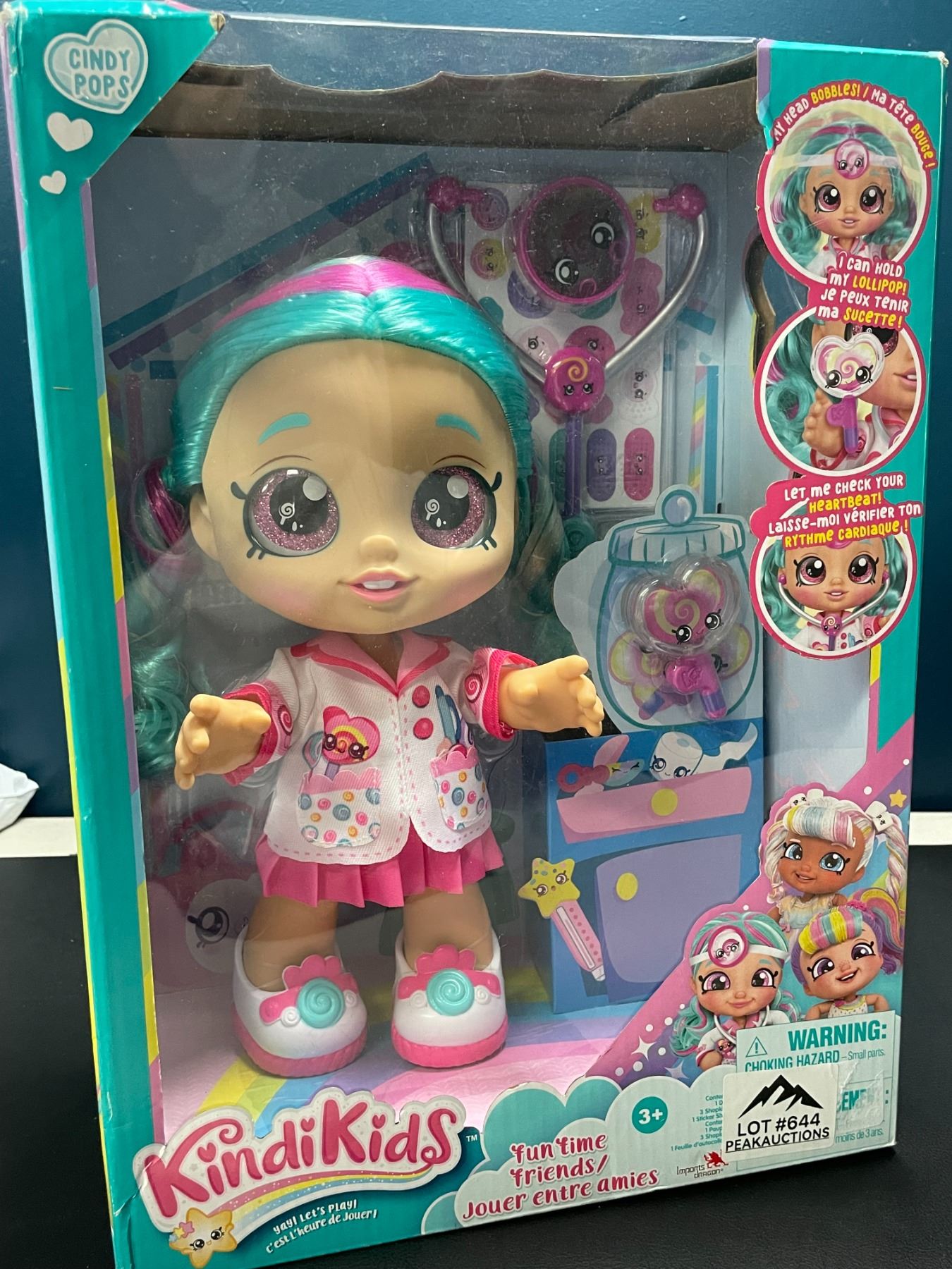 Lot of 1 Kindikids Fun Time Friends Cindy Pops Toy Doll