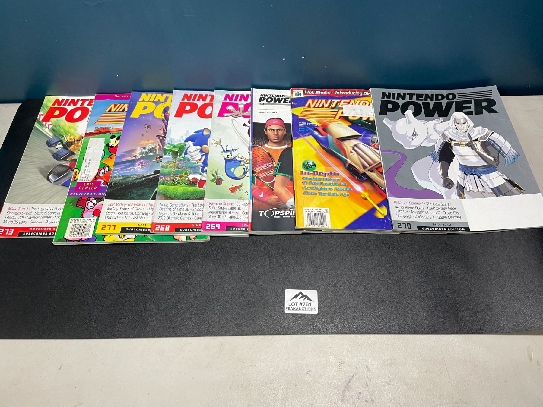 Lot of 8 Assorted Vintage/Collectible Nintendo Power Gaming Magazines