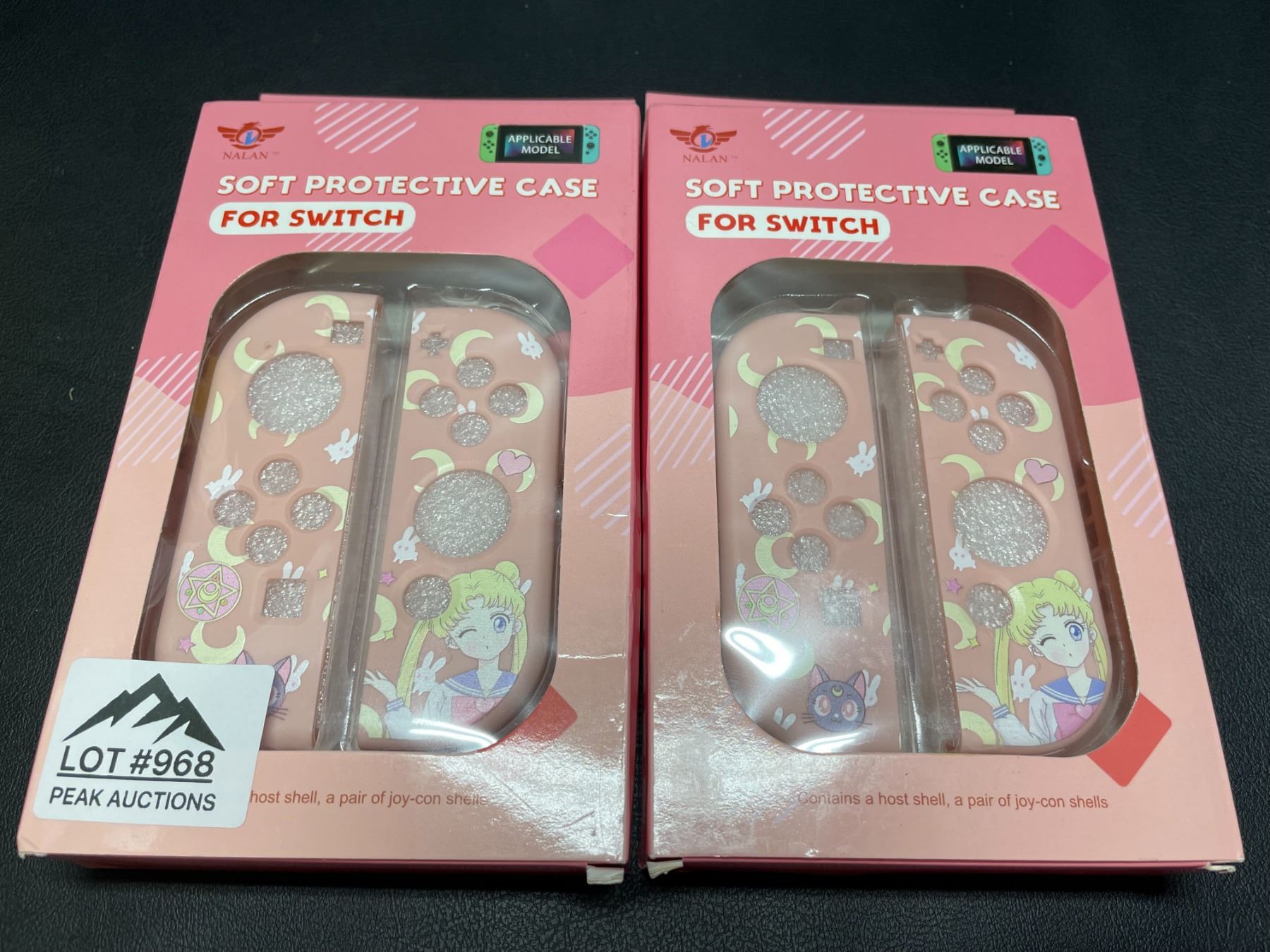 Lot of 2 Sailor Moon Protective JoyCon Covers for Nintendo Switch