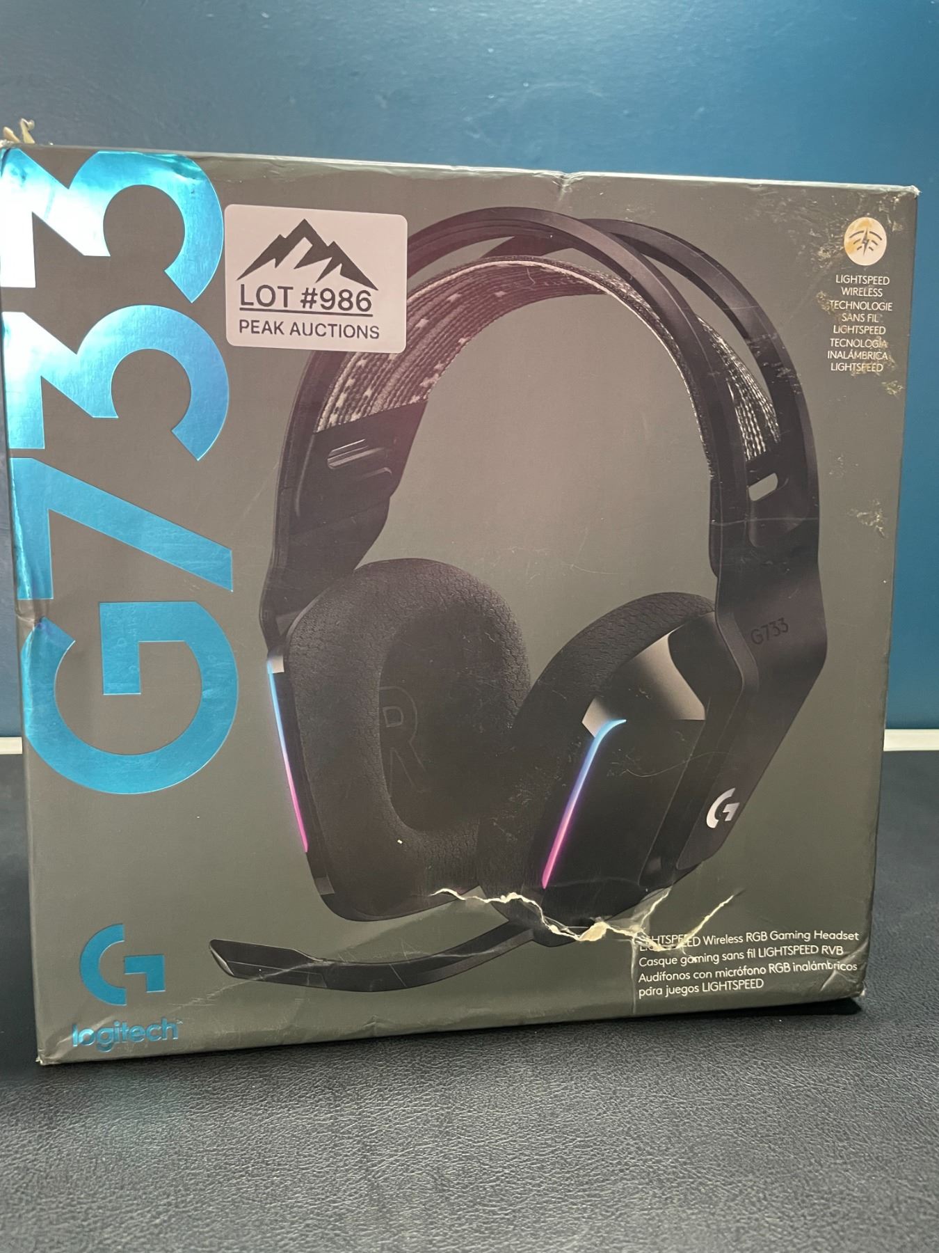 Lot of 1 Logitech G733 Lightspeed Wireless RGB Gaming Headset