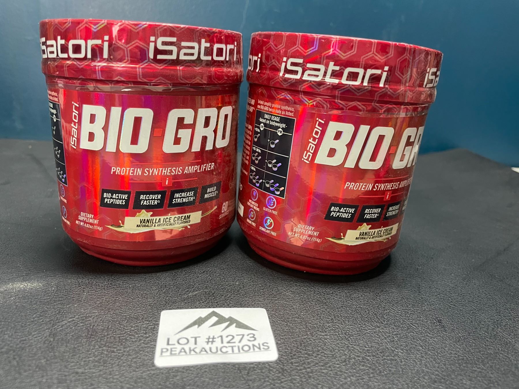 Lot of 2 Isatori Bio-Grow Protein Synthesis Amplifier for Muscle Growth ...
