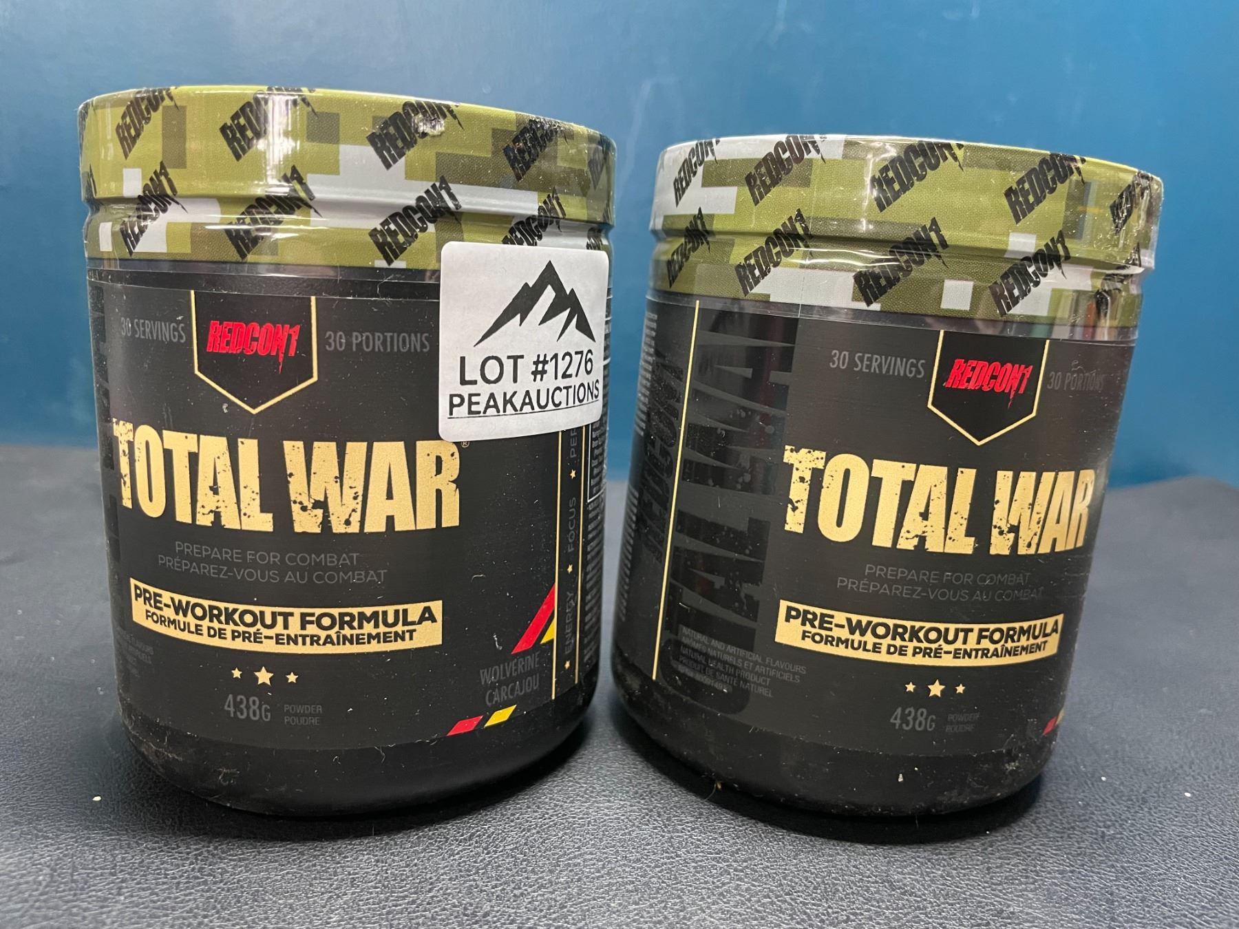 Lot of 2 Redcon1 Total War Pre-Workout Formula - 438g