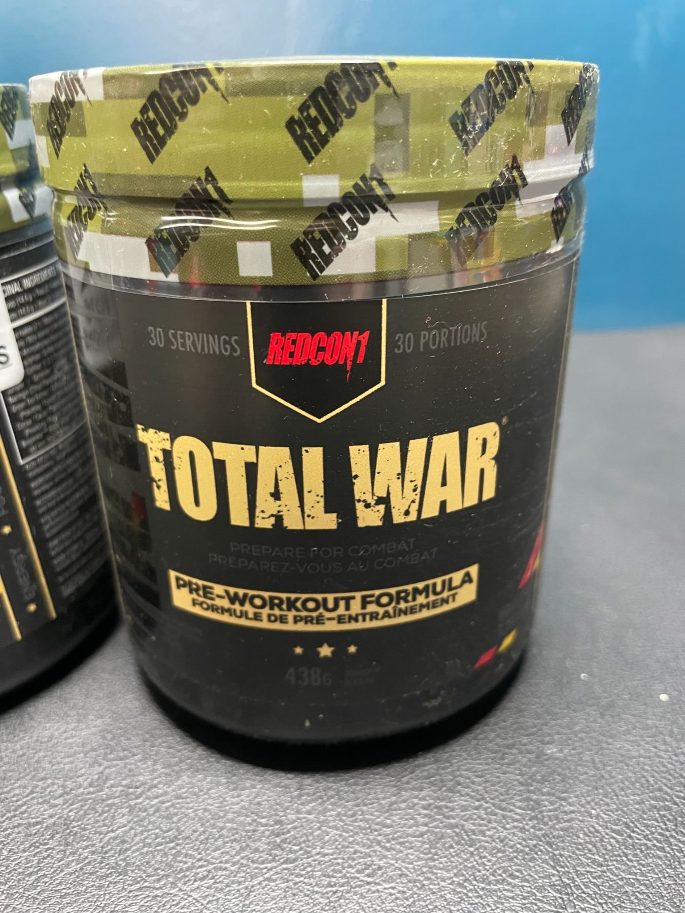 Lot of 2 Redcon1 Total War Pre-Workout Formula - 438g