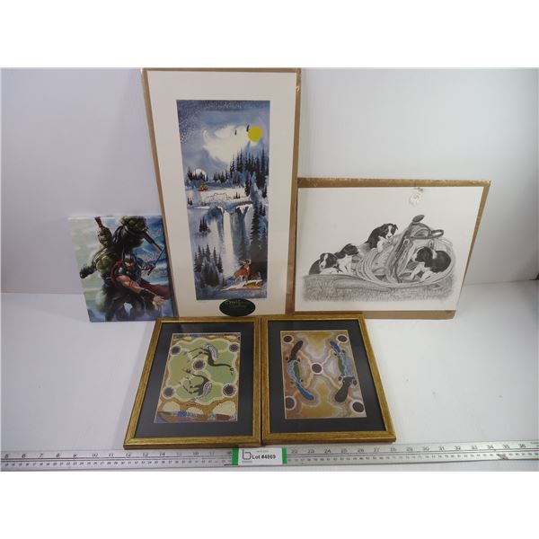 2 Framed Prints2 Prints And 1 Canvas Print Bodnarus Auctioneering