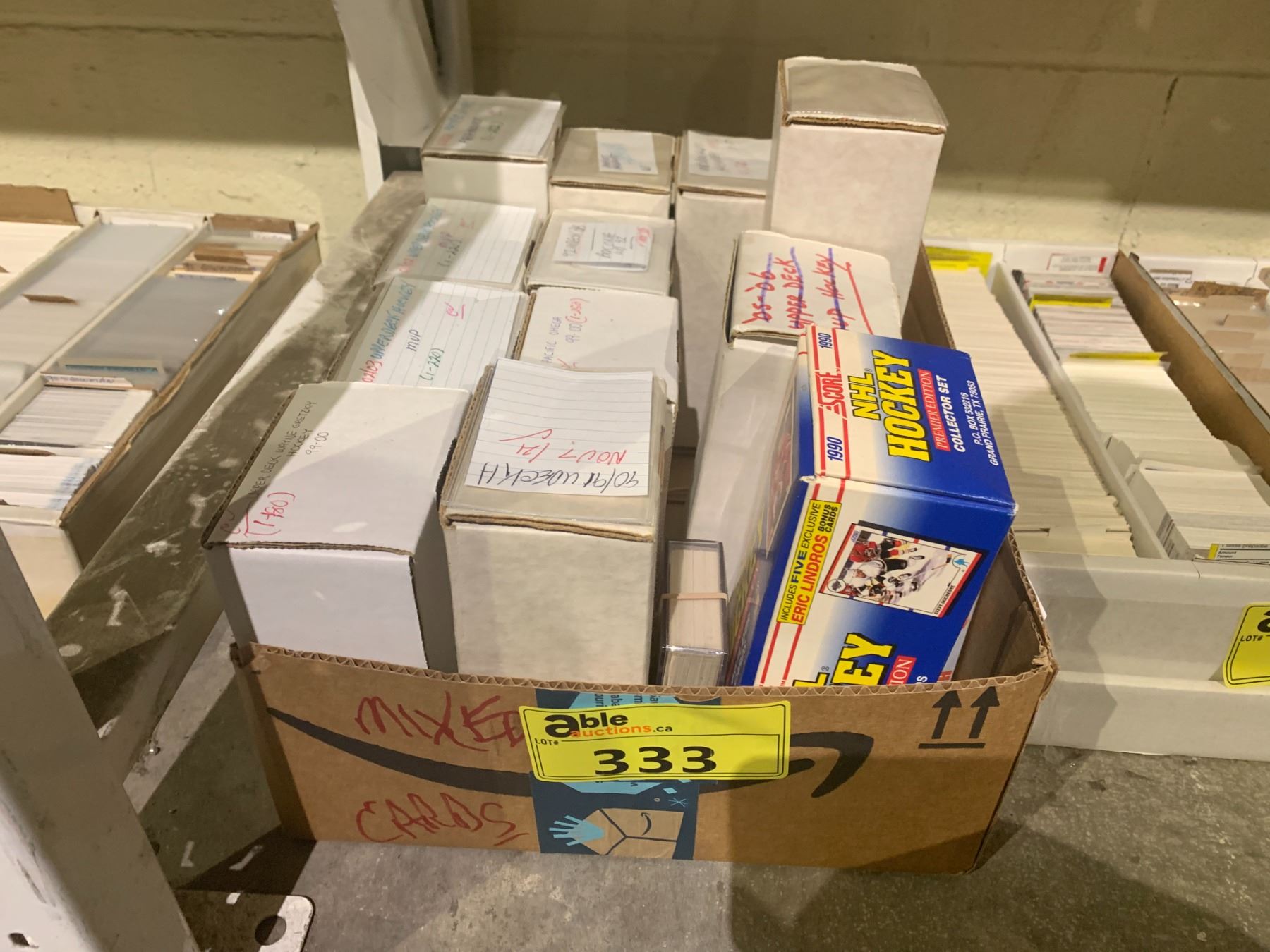 Box Of Assorted Sports Cards - Able Auctions