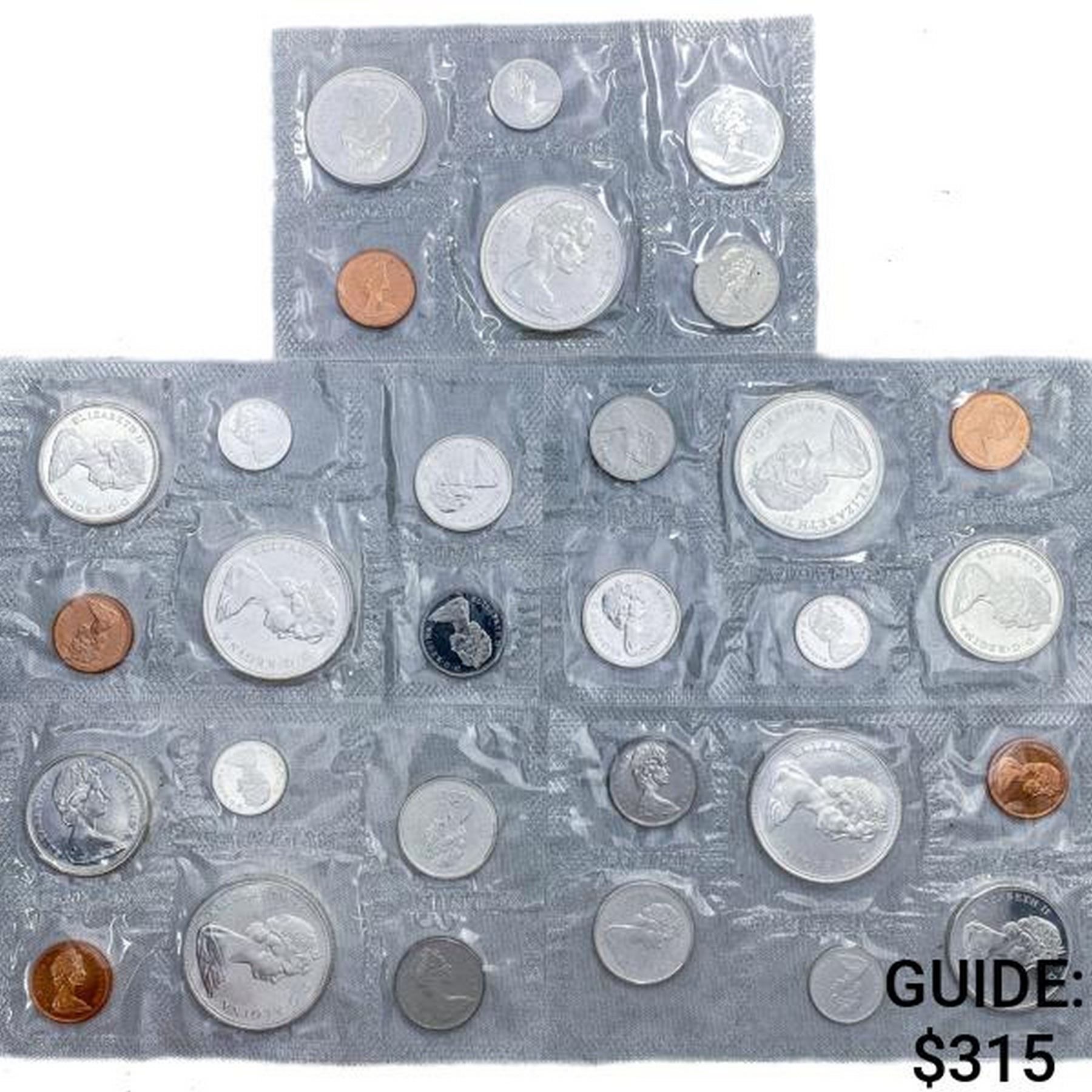 1966 Canada PR Silver Coin Sets [30 Coins]