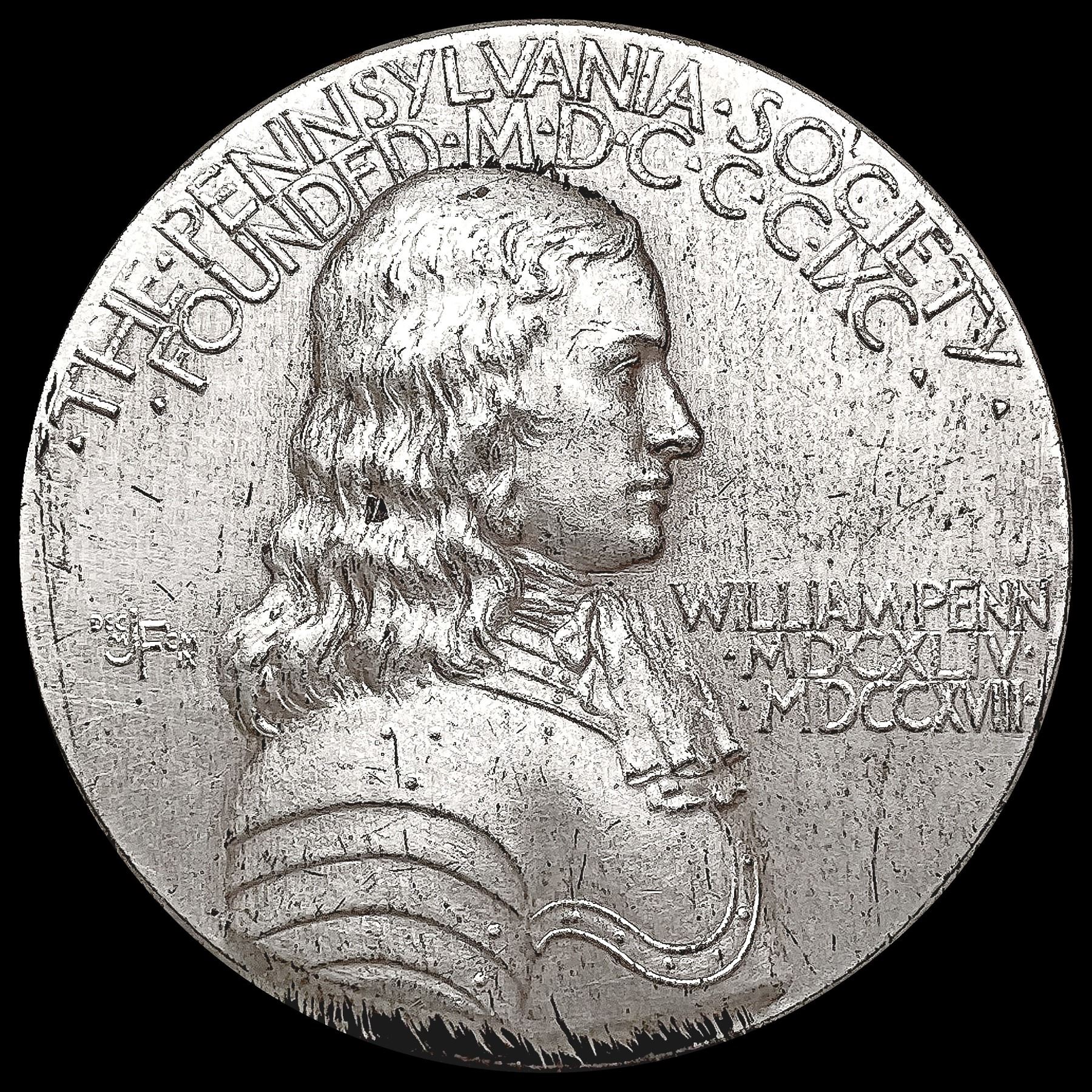 Pennsylvania Society Silver 25th Dinner Token HIG