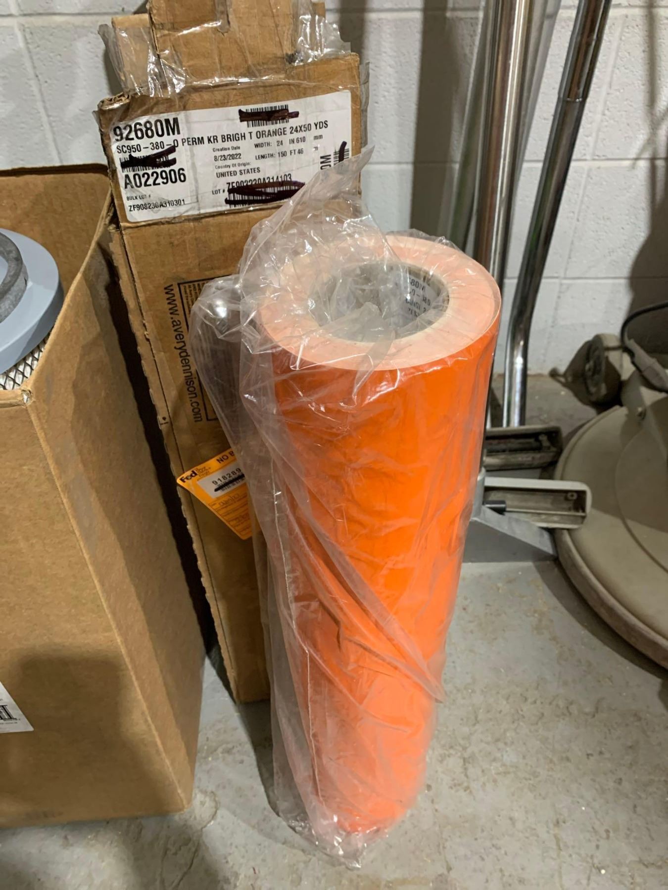 Avery Dennison Orange Vinyl Wrap - 24x50 yrds