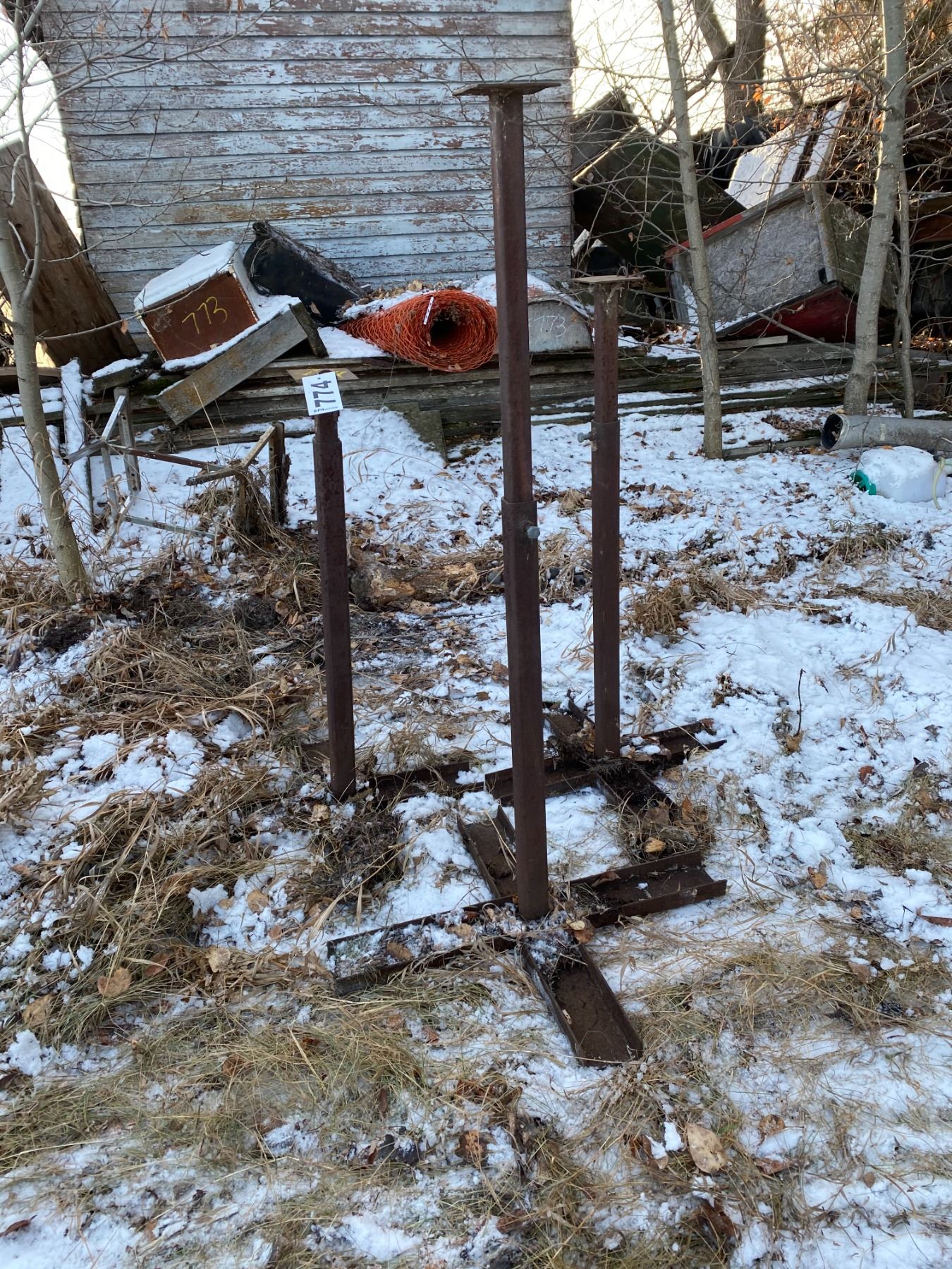 3- Steel adjustable stands