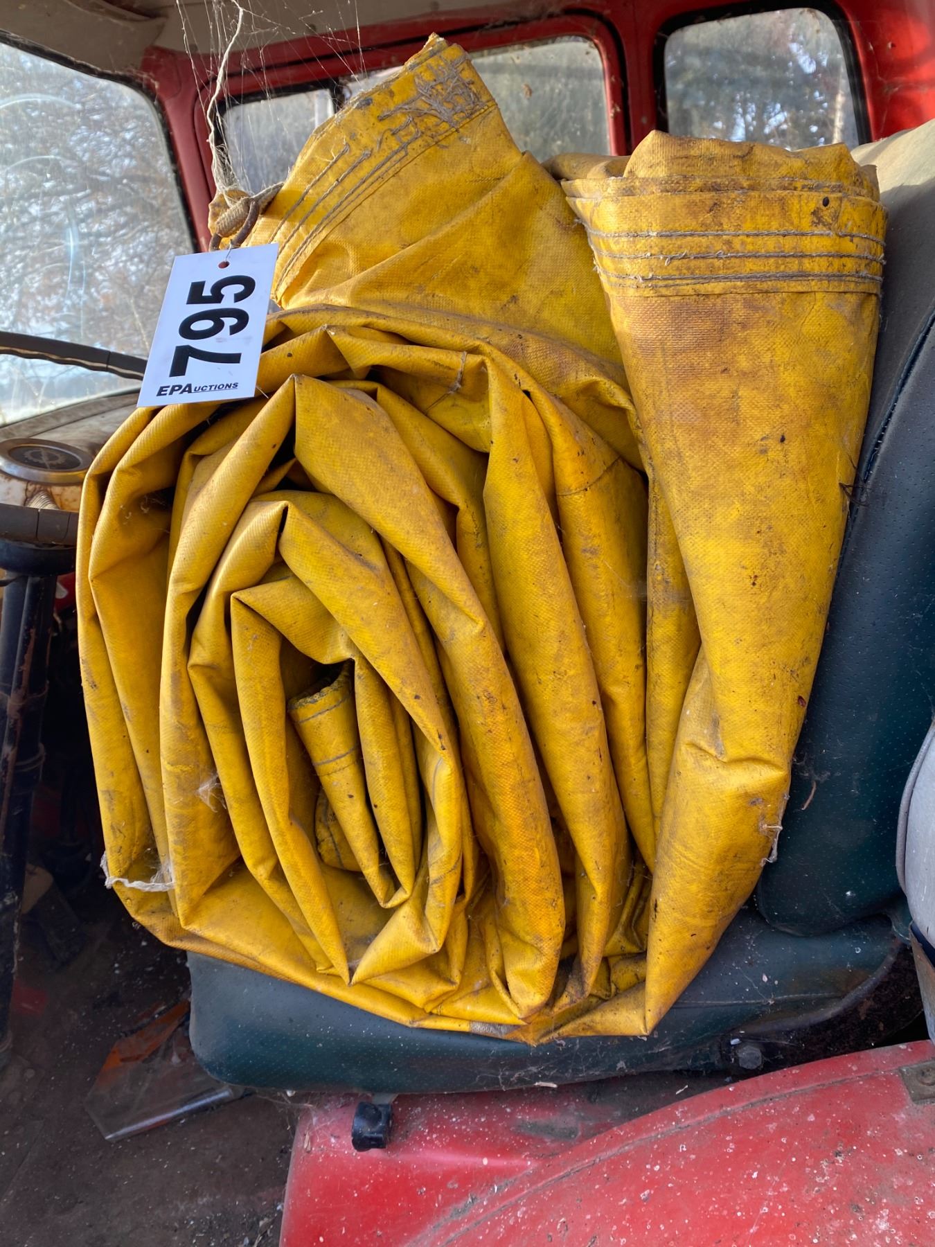 Heavy yellow tarp