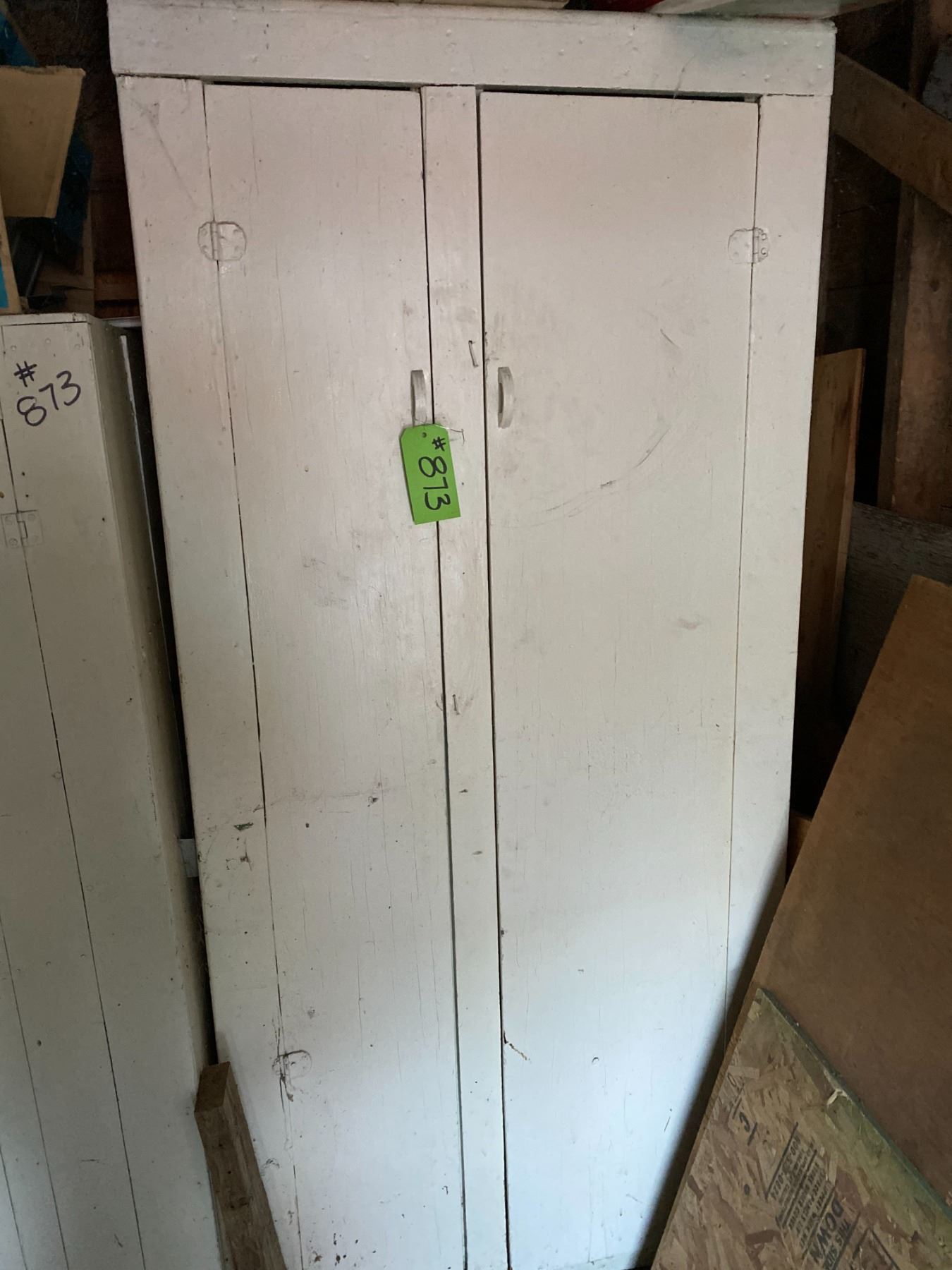 2- Wooden storage cupboards