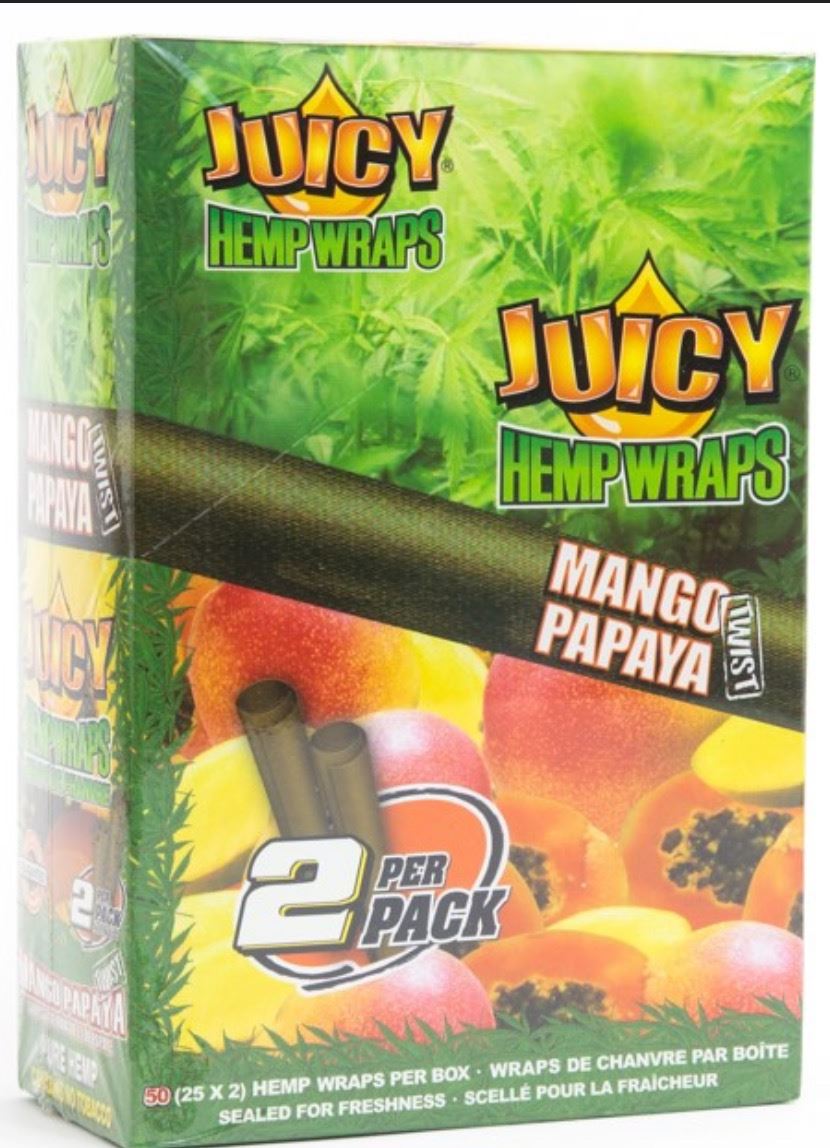 JUICY HEMP WRAPS MANGO PAPAYA TWIST WILD 25 S