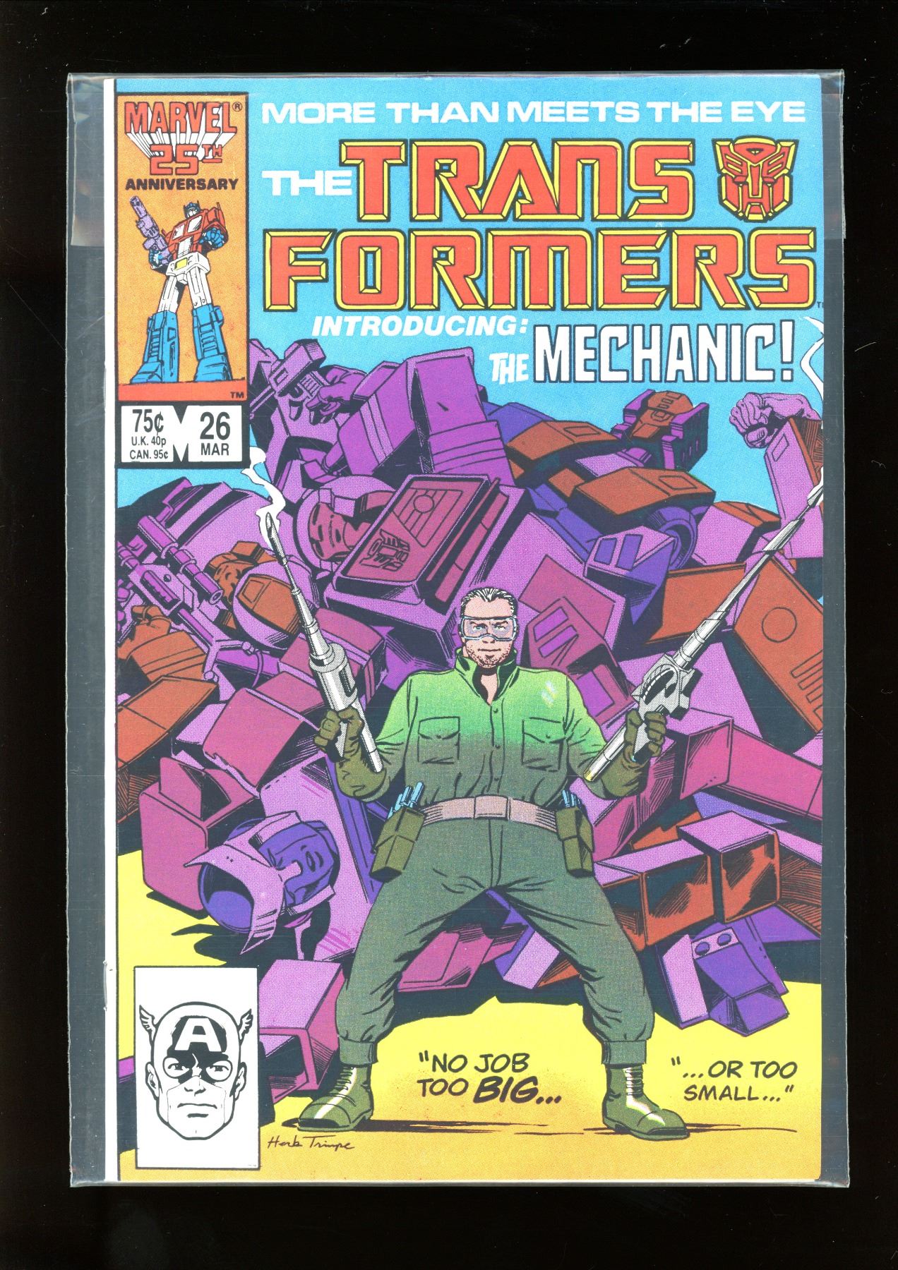 Marvel The Trans Formers #26 Introducing The Mechanic