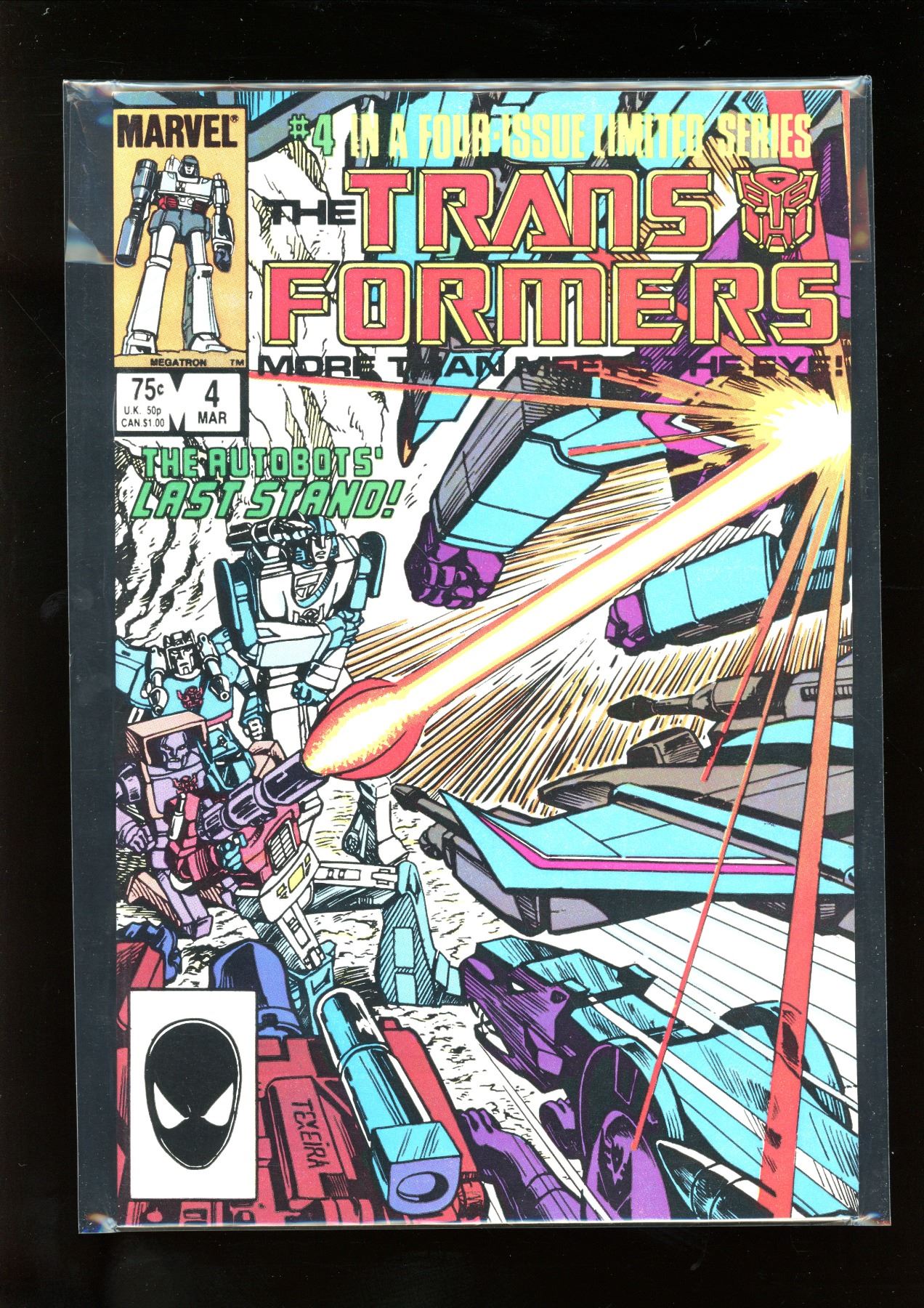 Marvel The Trans Formers #4 1st Appearance of Shockwave