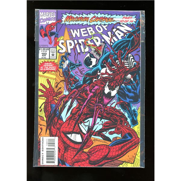Marvel Web Of Spider-Man #103 Maximum Carnage Part 10 of 14