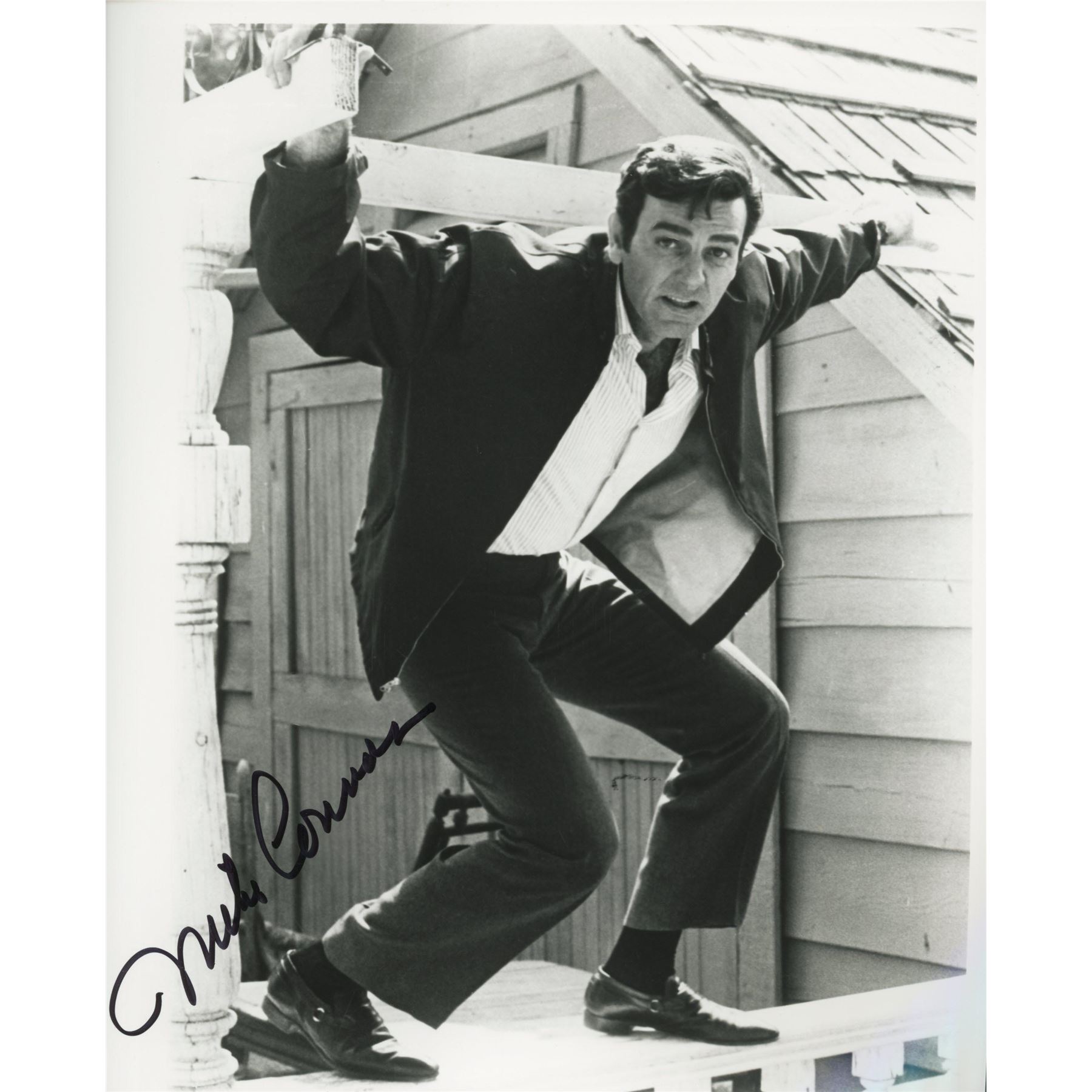 Mike Connors signed photo. GFA Authenticated