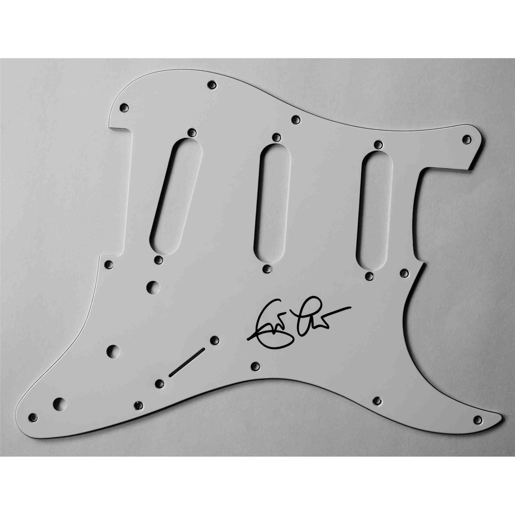 Eric Clapton signed pickguard