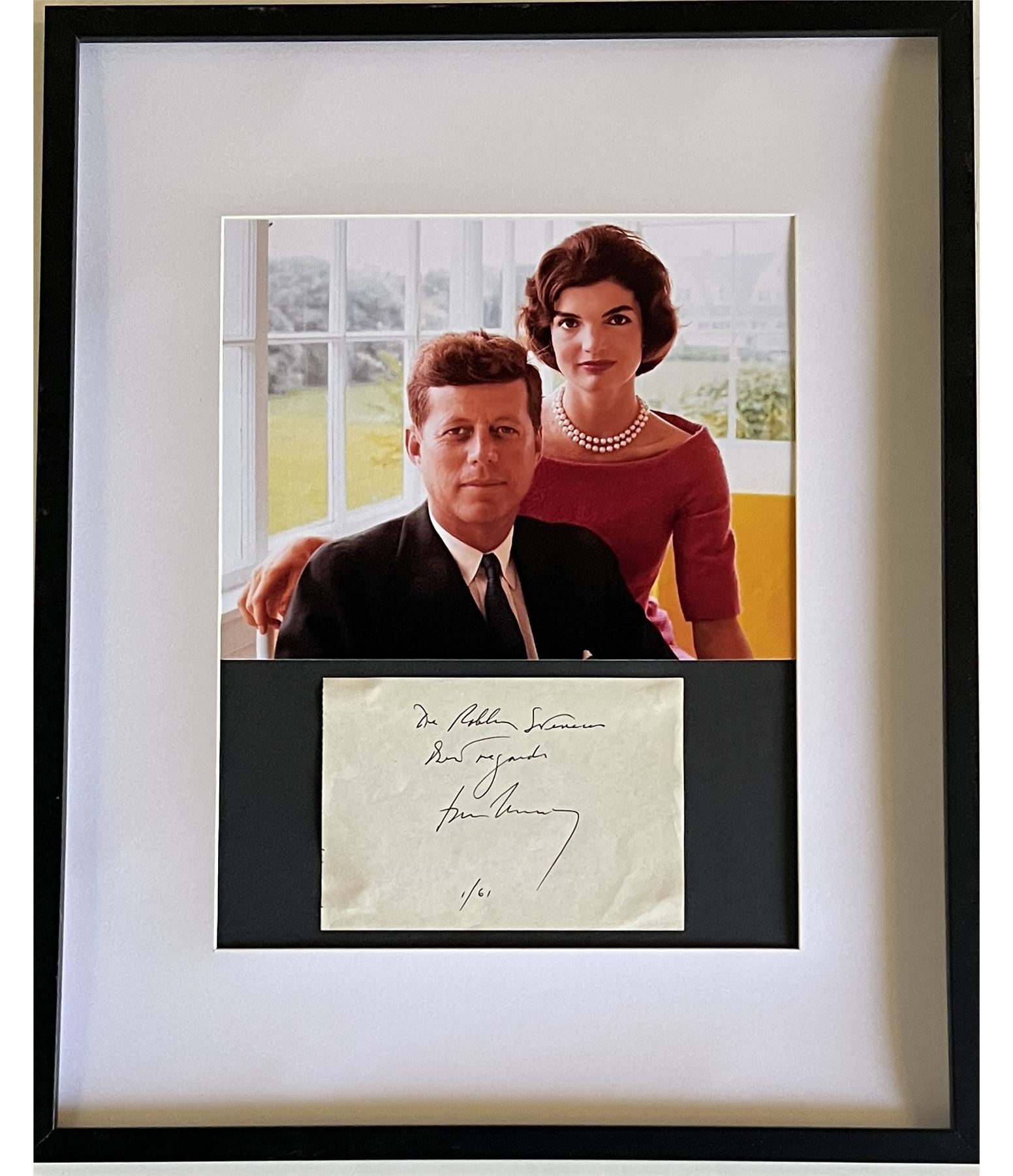 35th US President John F. Kennedy original signature collage