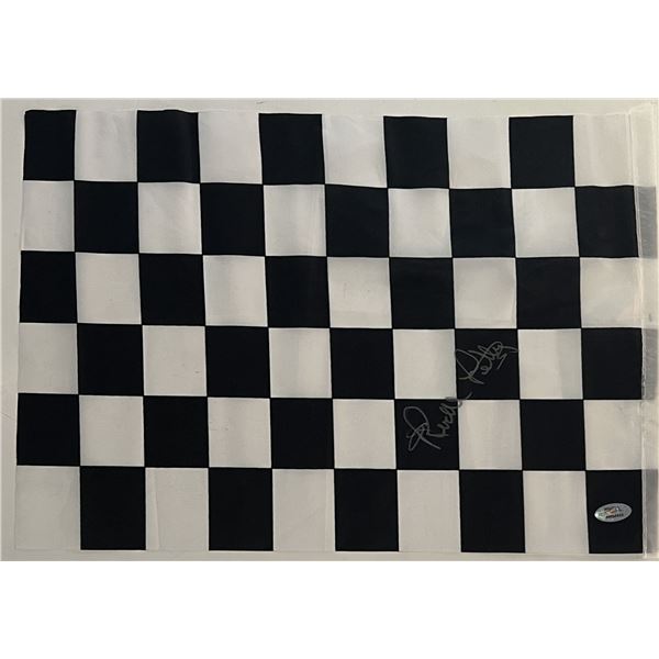 Richard Petty signed checkered flag. PSA authenticated