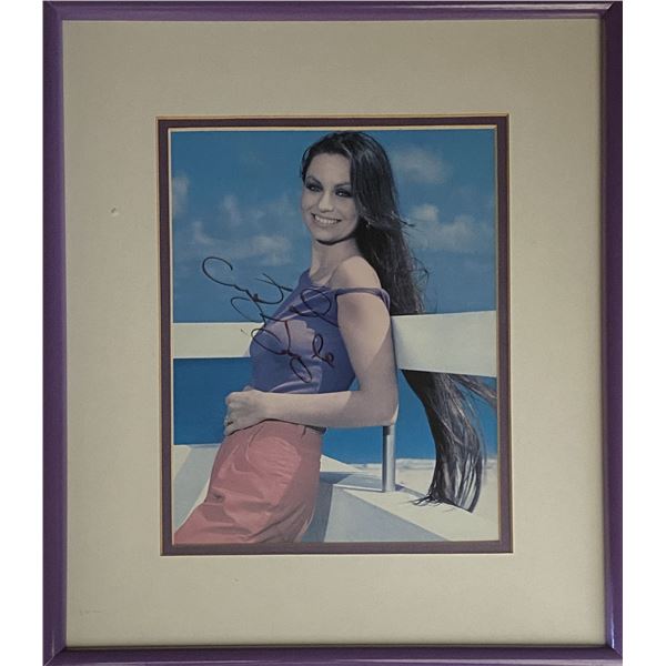 Crystal Gayle signed photo- Framed