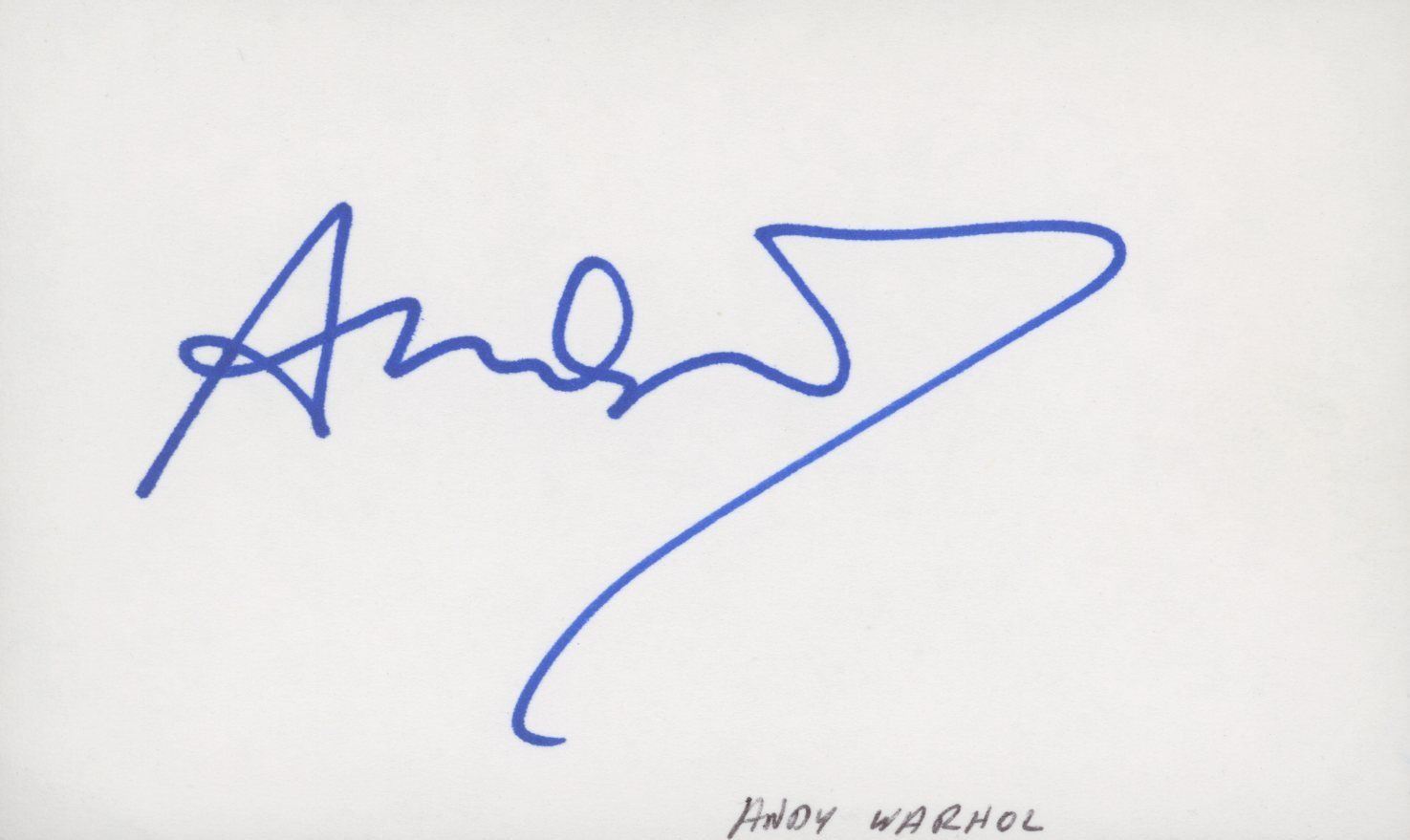 Andy Warhol signature cut
