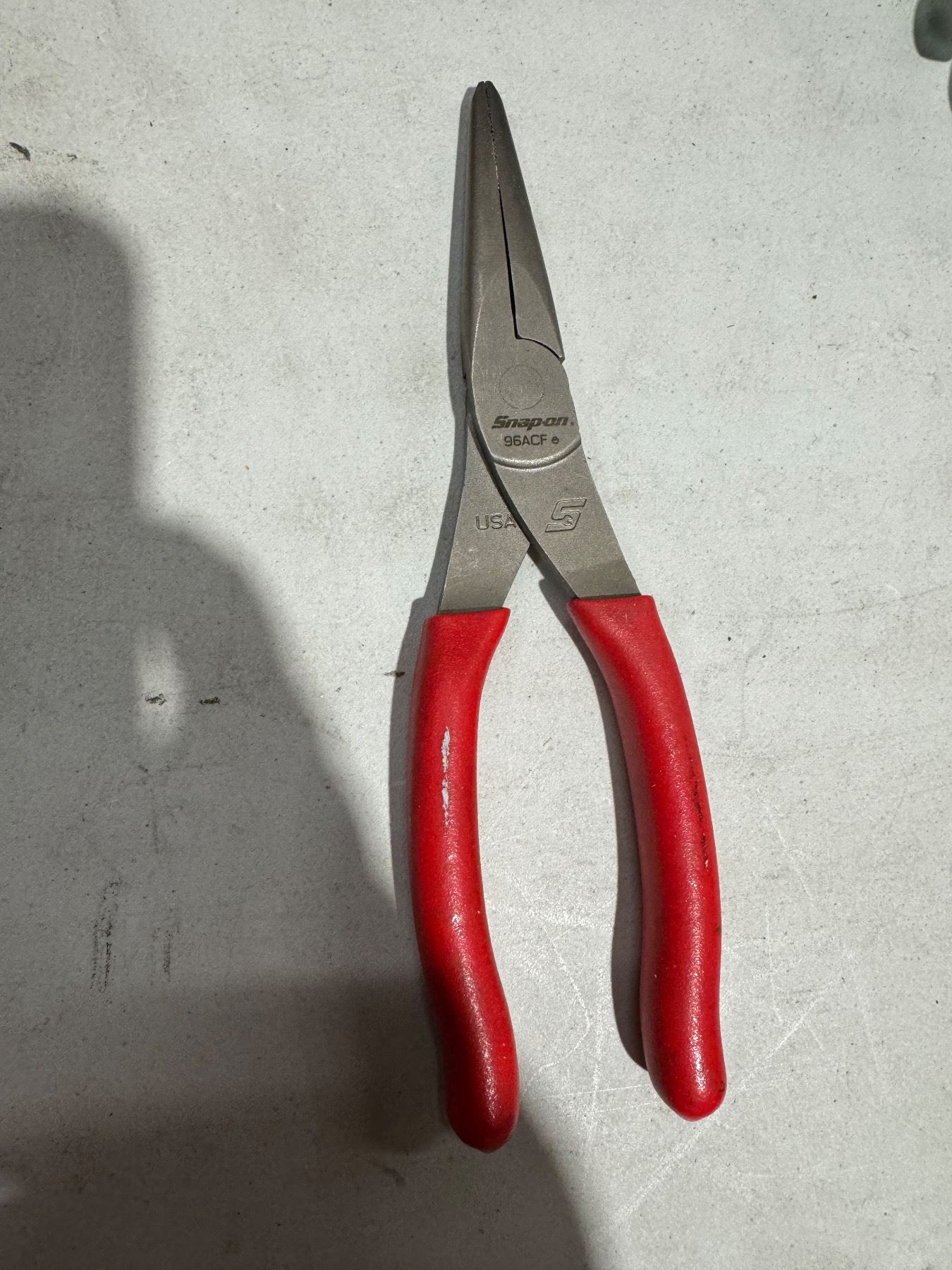 Snap on needle nose plyers