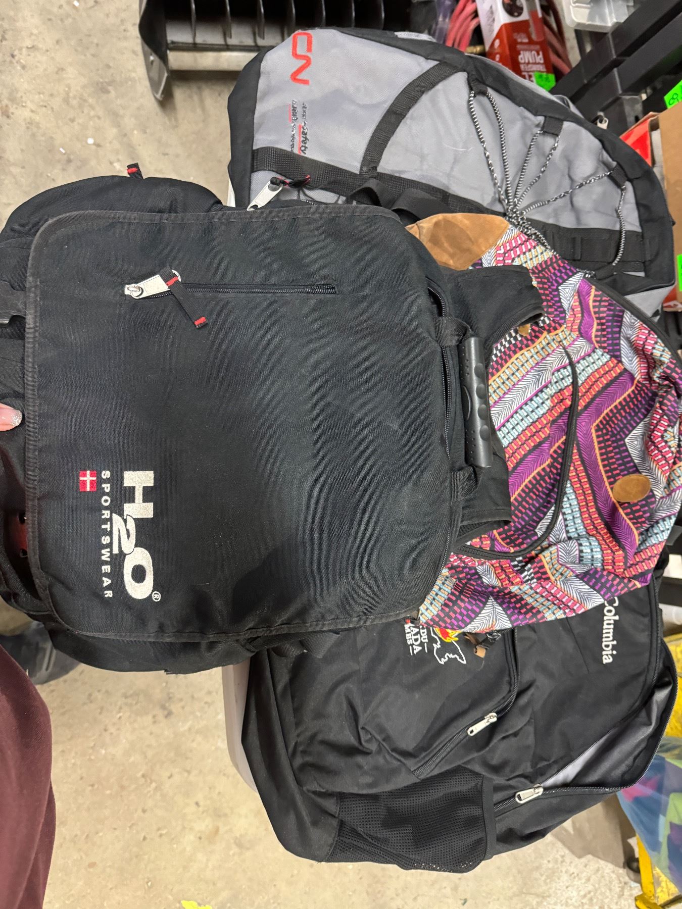 4 back packs