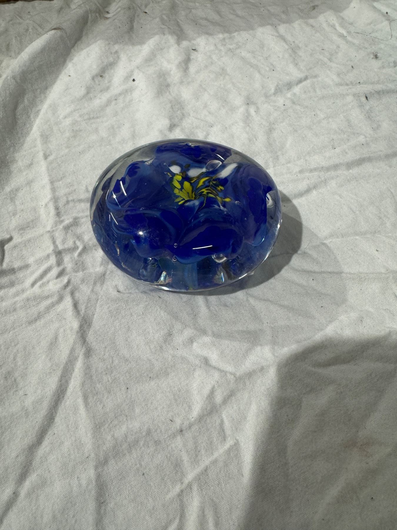 Goose bay glass paperweight