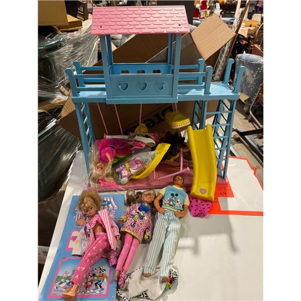 Barbie playground and Barbie's