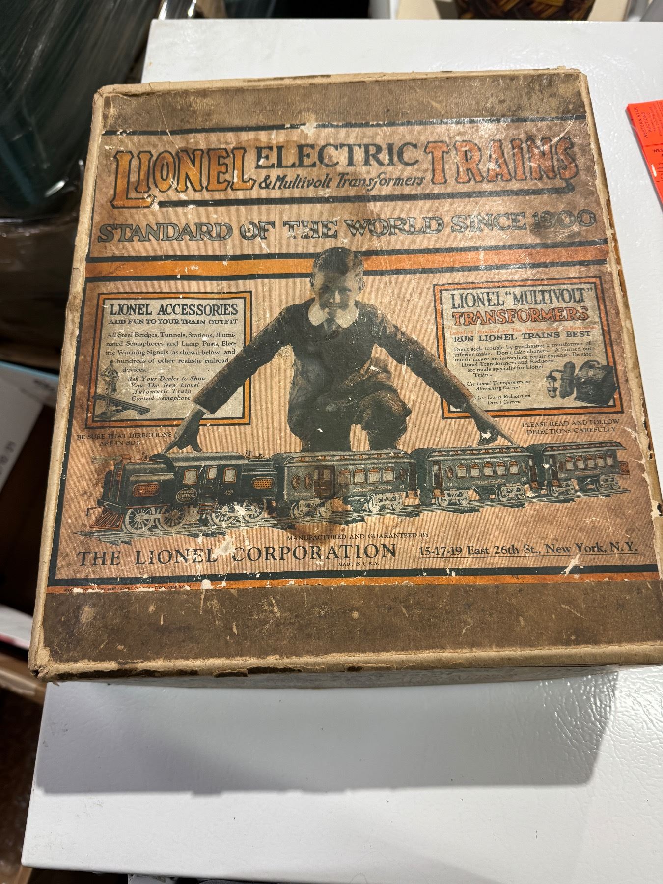 Lionel electric train box empty