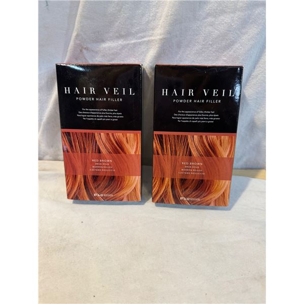 Hair veil powder hair filler red brown