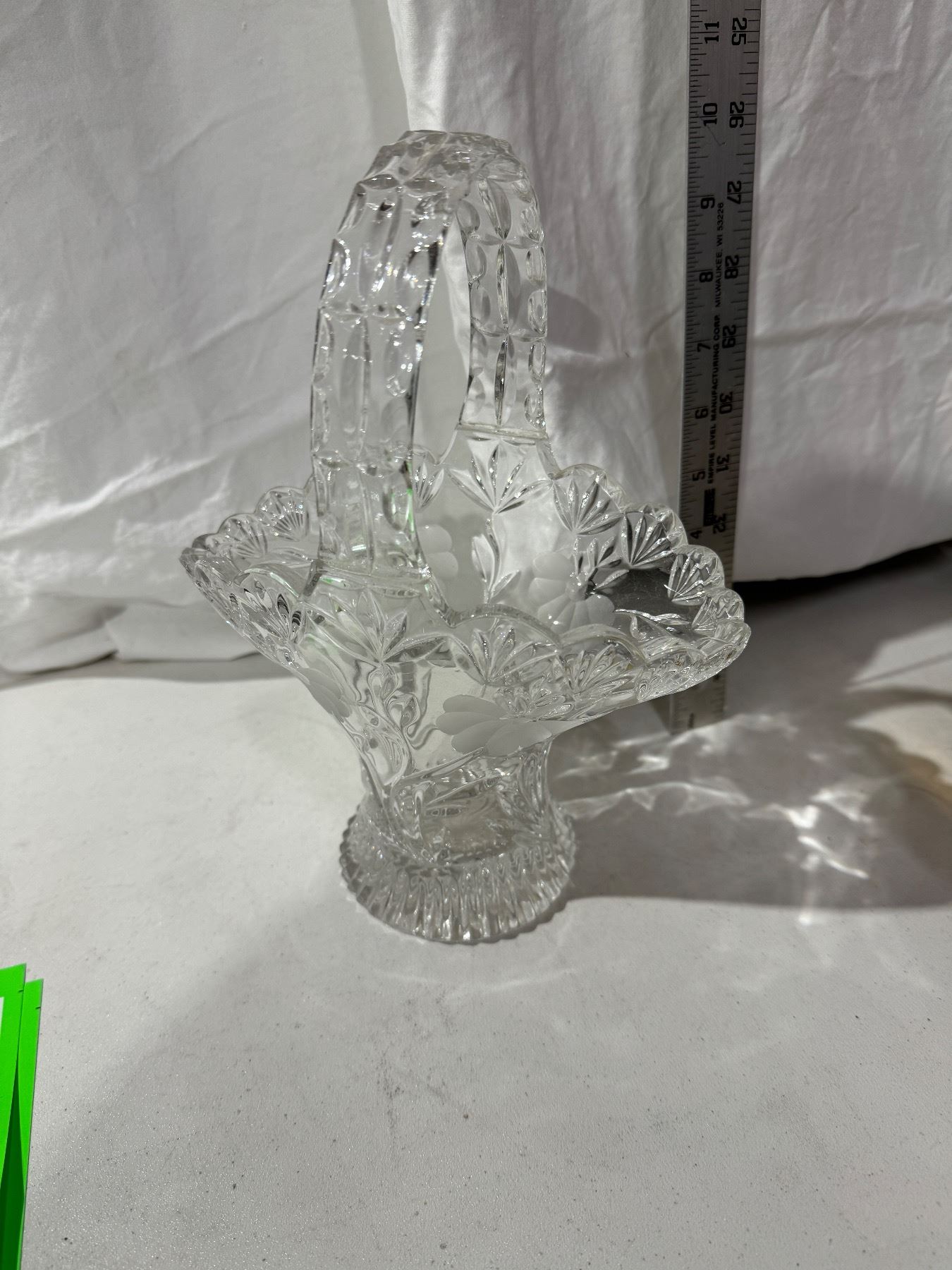 Princess house lead crystal basket
