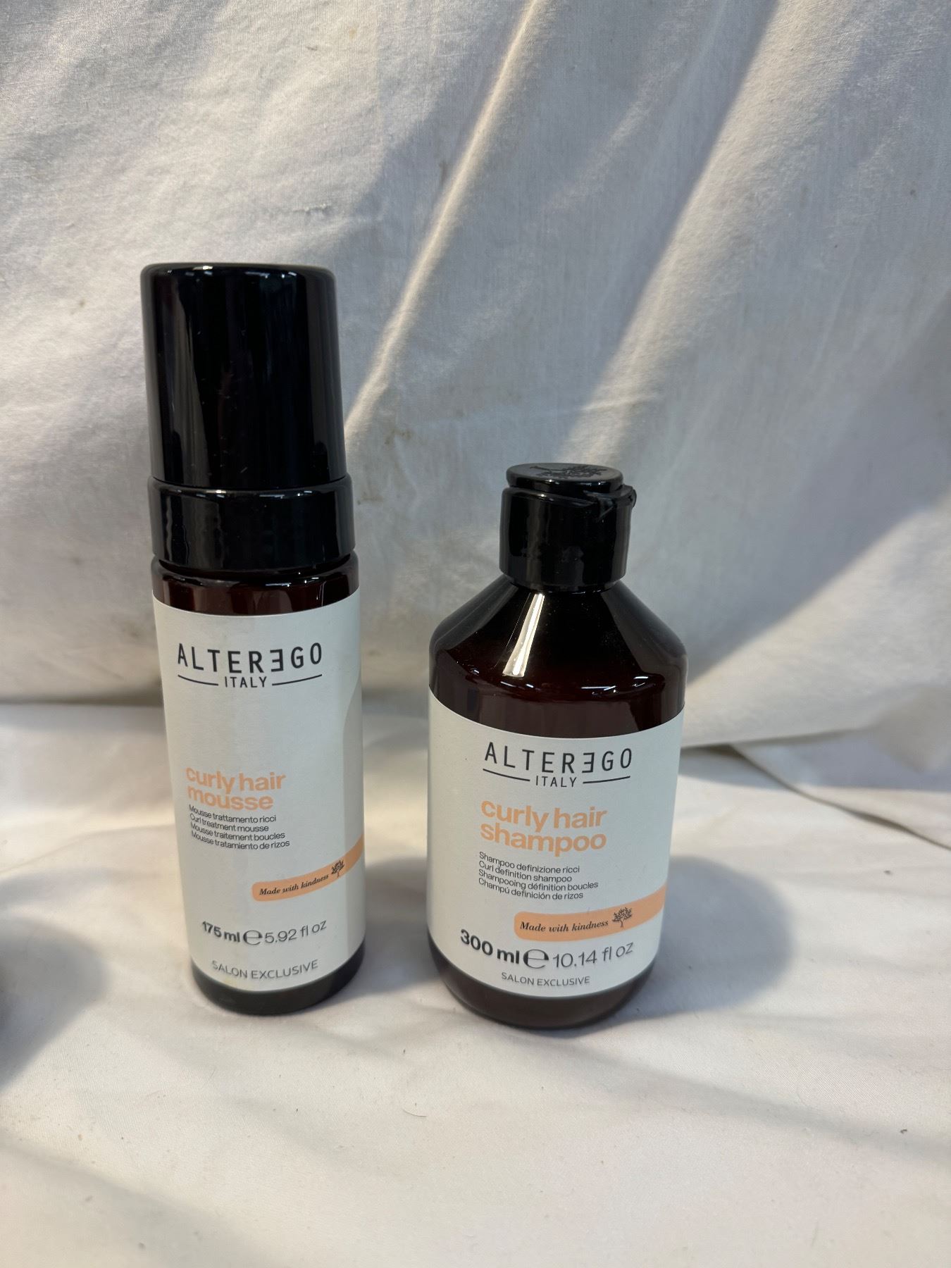 Alter3ego curly hair mouse and shampoo