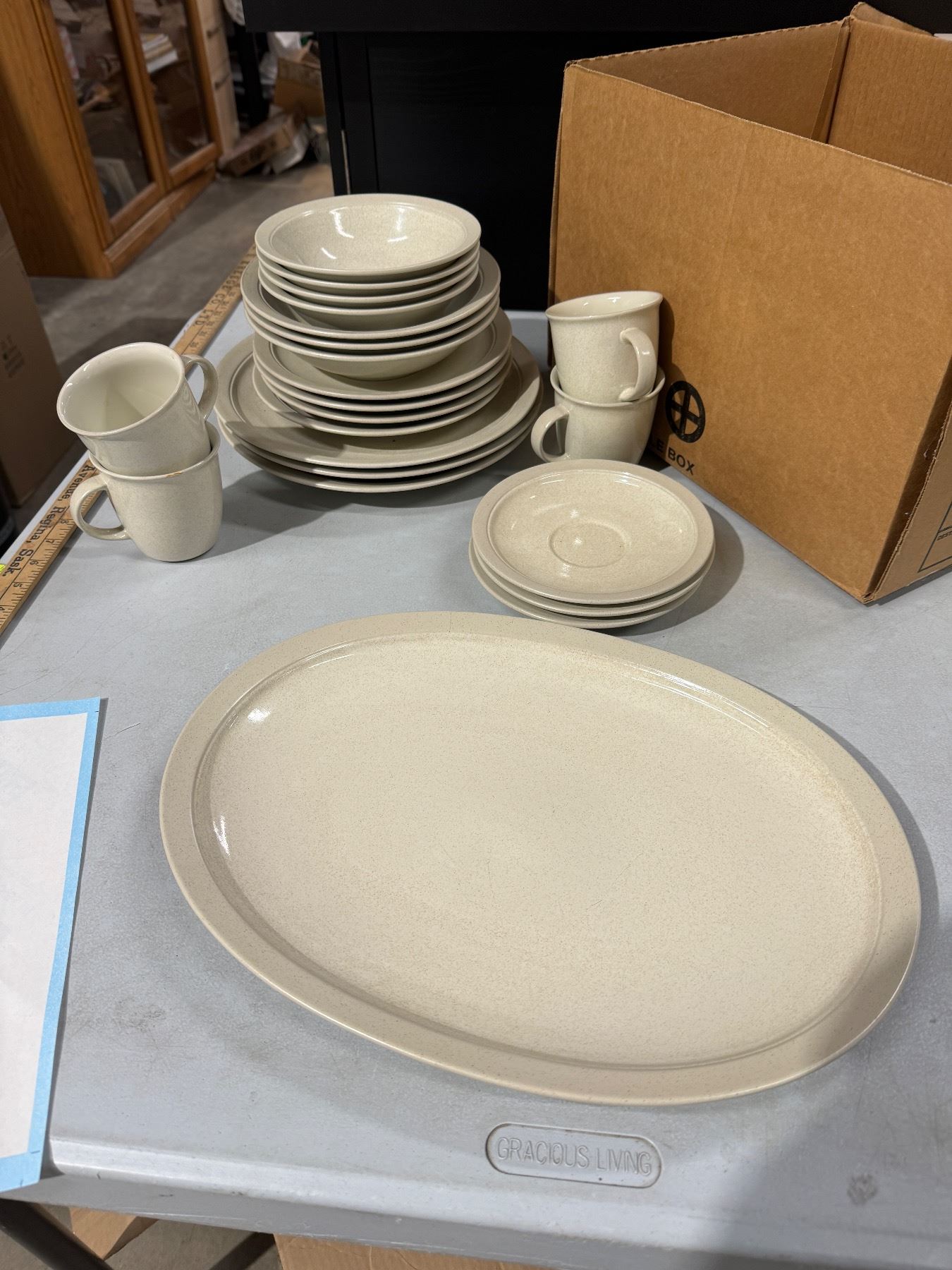 Mikasa stone craft dishes