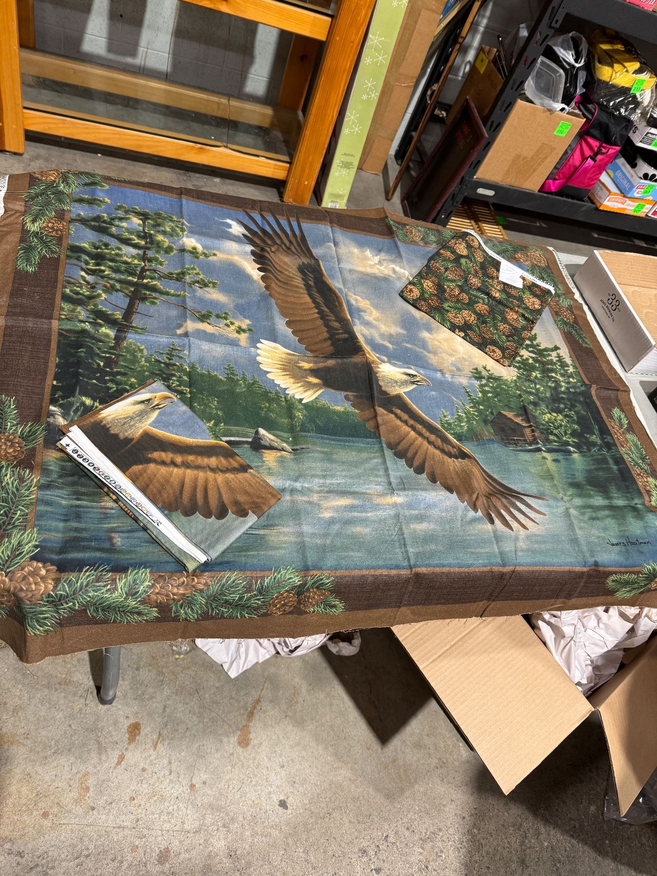 Quilting fabric Eagle pattern